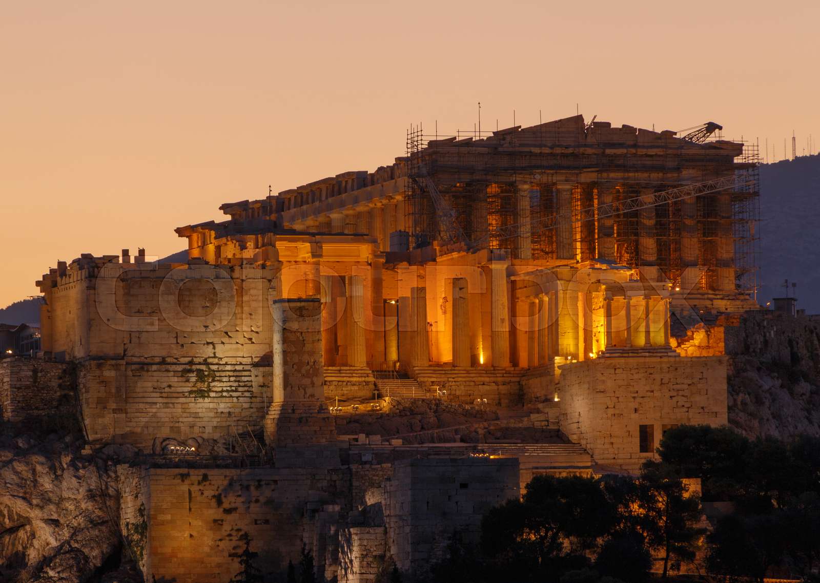 Parthenon temple in Athens at sunrise | Stock image | Colourbox