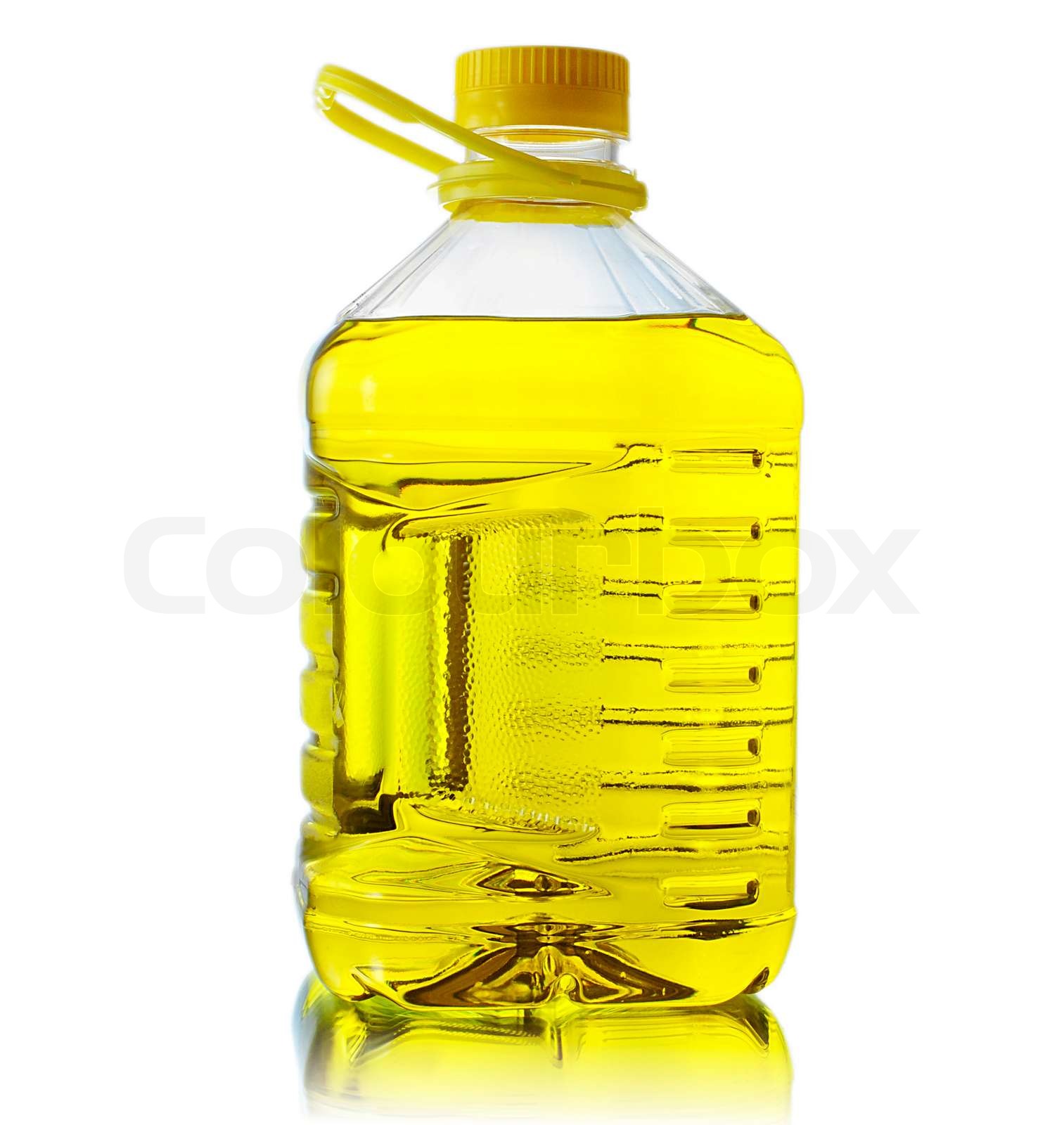 a big plastic bottle of olive oil | Stock image | Colourbox
