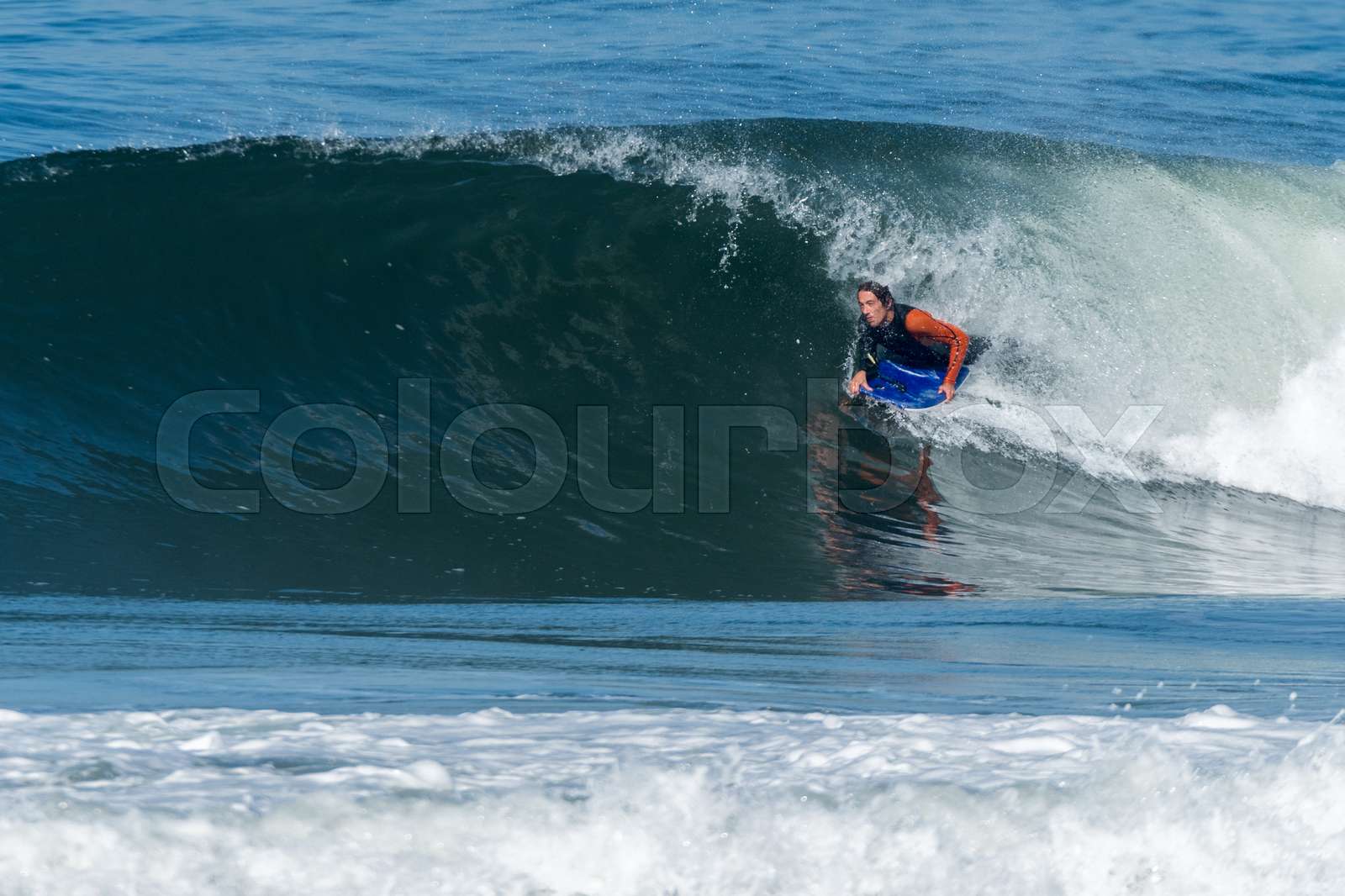 Bodyboarder in action | Stock image | Colourbox