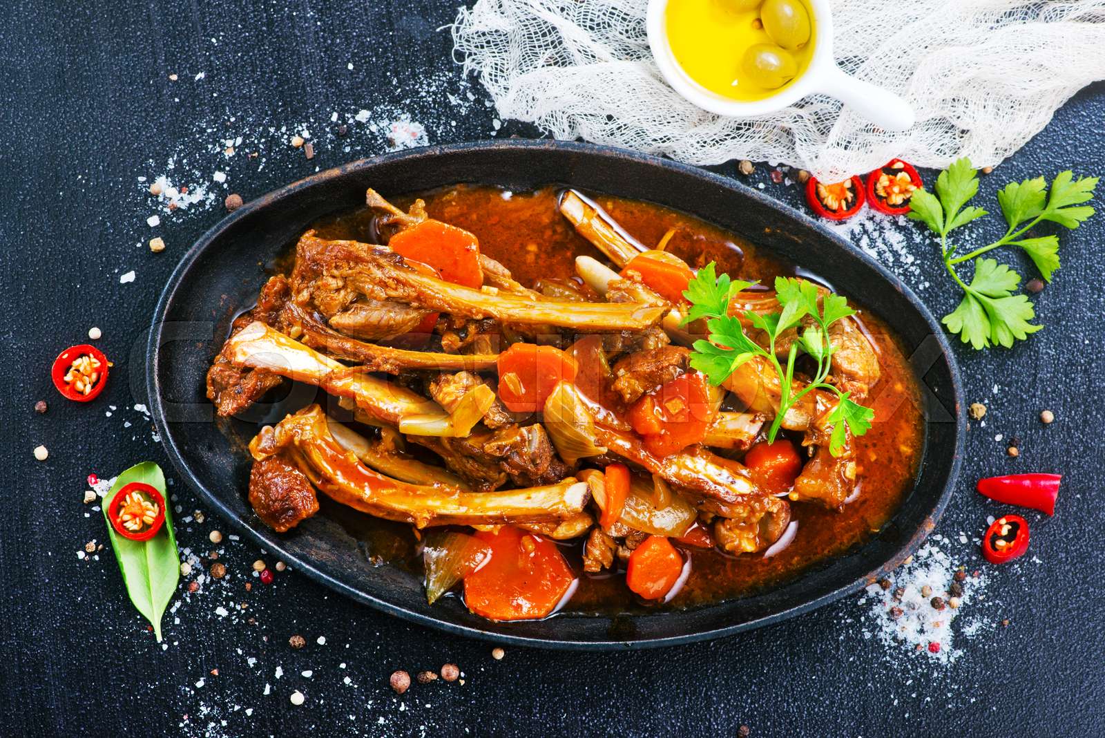 fried meat | Stock image | Colourbox