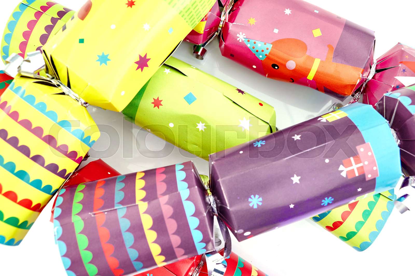 Colorful Christmas Bon Bons | Stock image | Colourbox