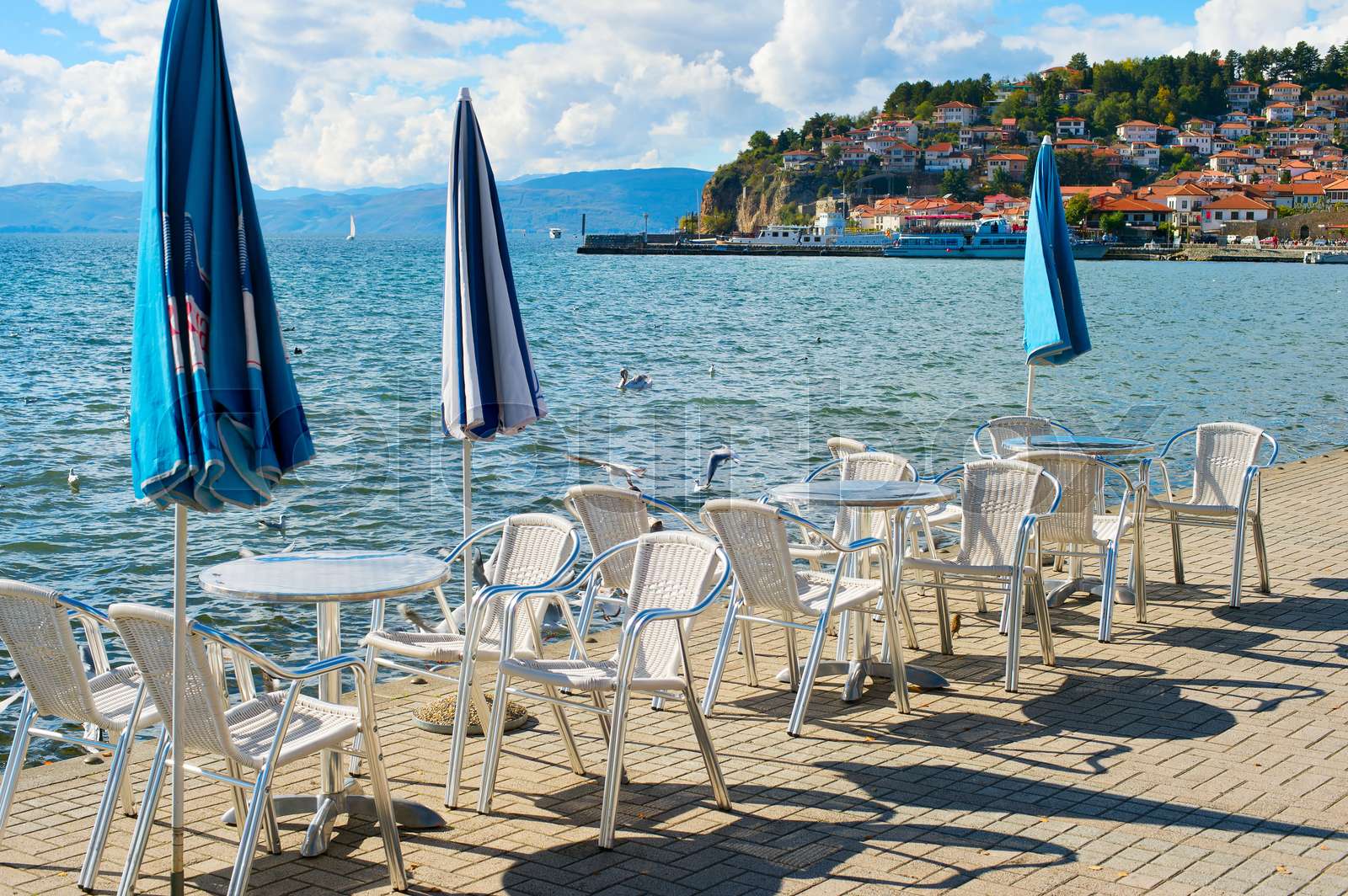 Lake front restaurant | Stock image | Colourbox