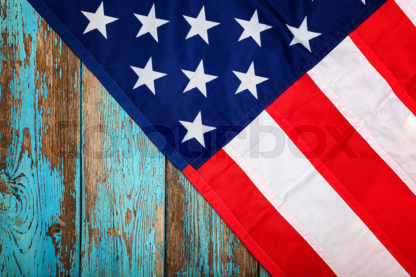 American flag as a backdrop | Stock image | Colourbox