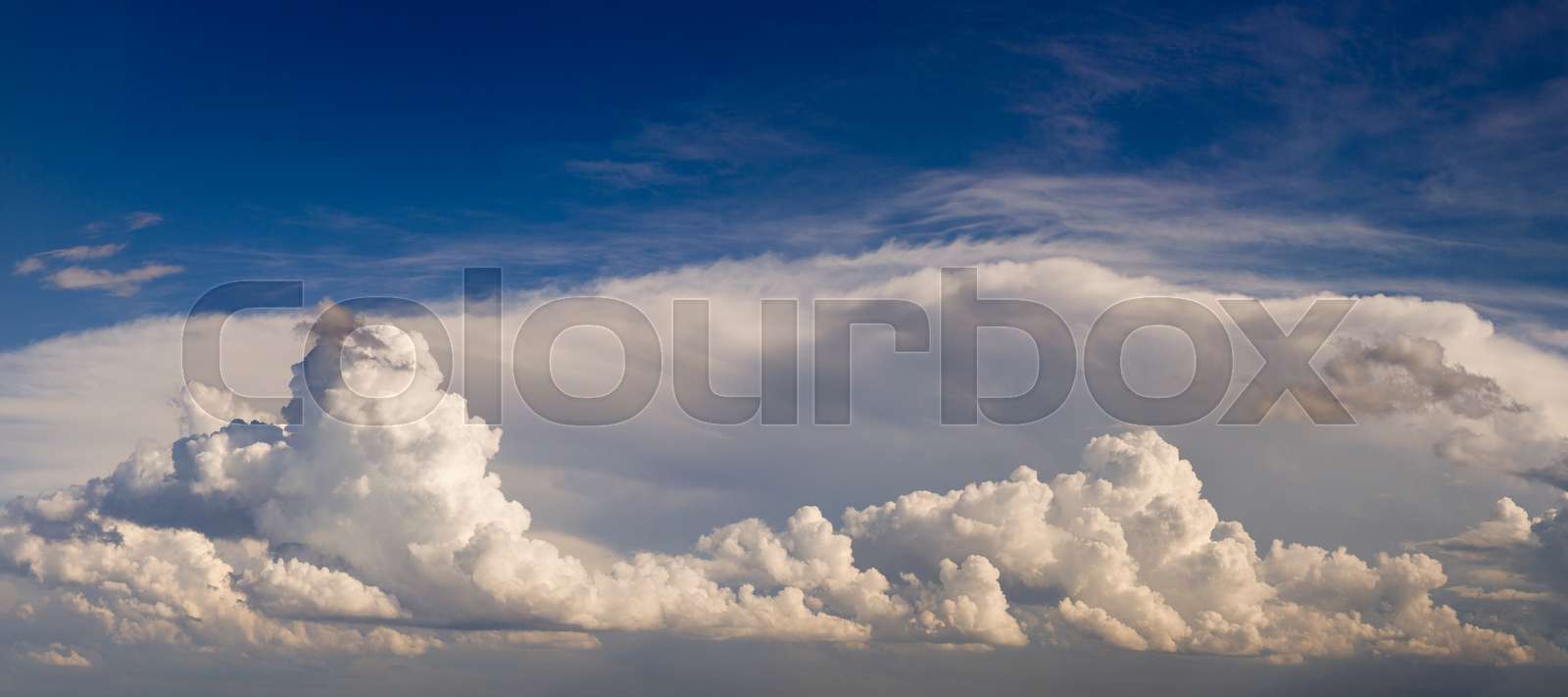 Panoramic Cloudscape Background | Stock image | Colourbox