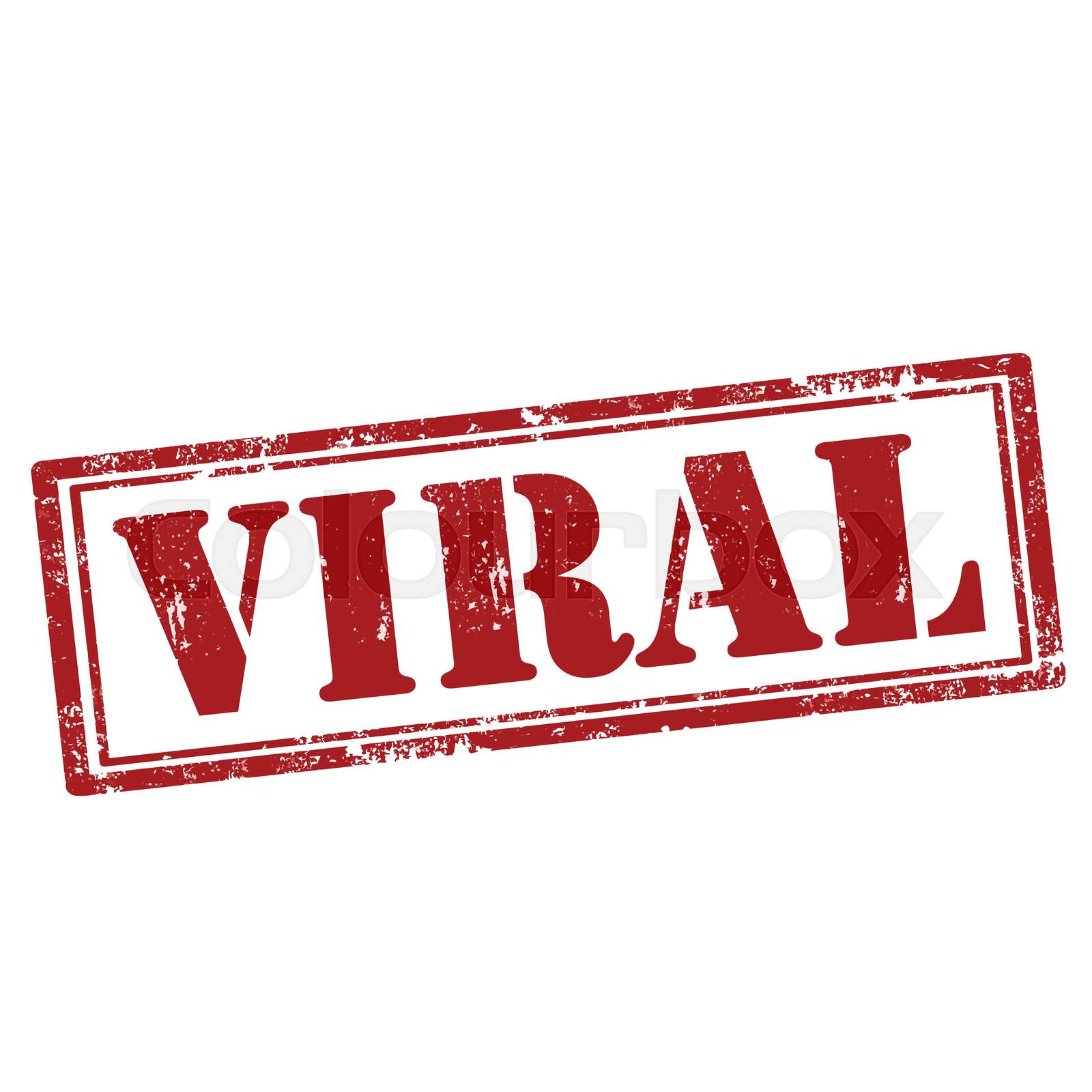Viral-red stamp | Stock vector | Colourbox