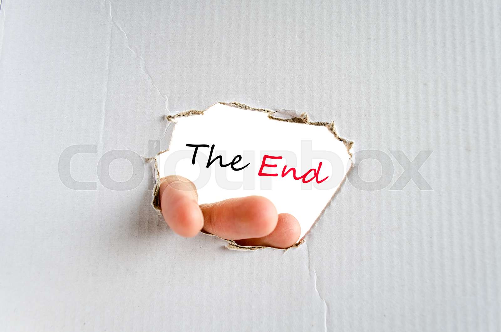 The end text concept | Stock image | Colourbox