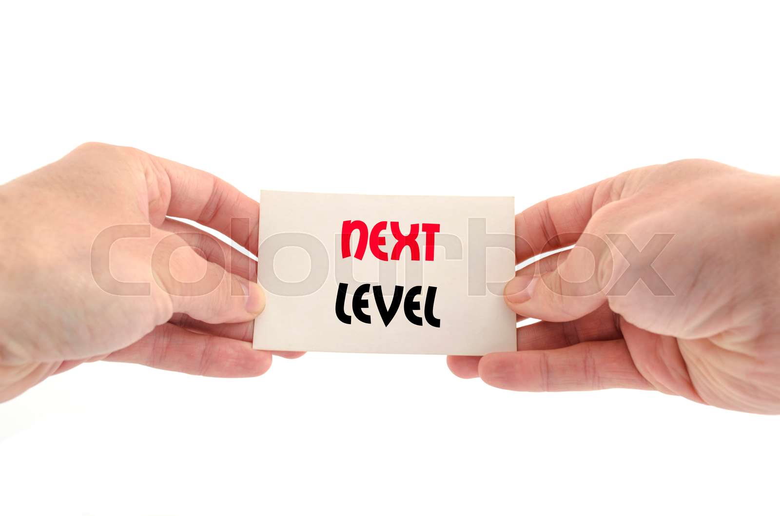 Next level text concept | Stock image | Colourbox