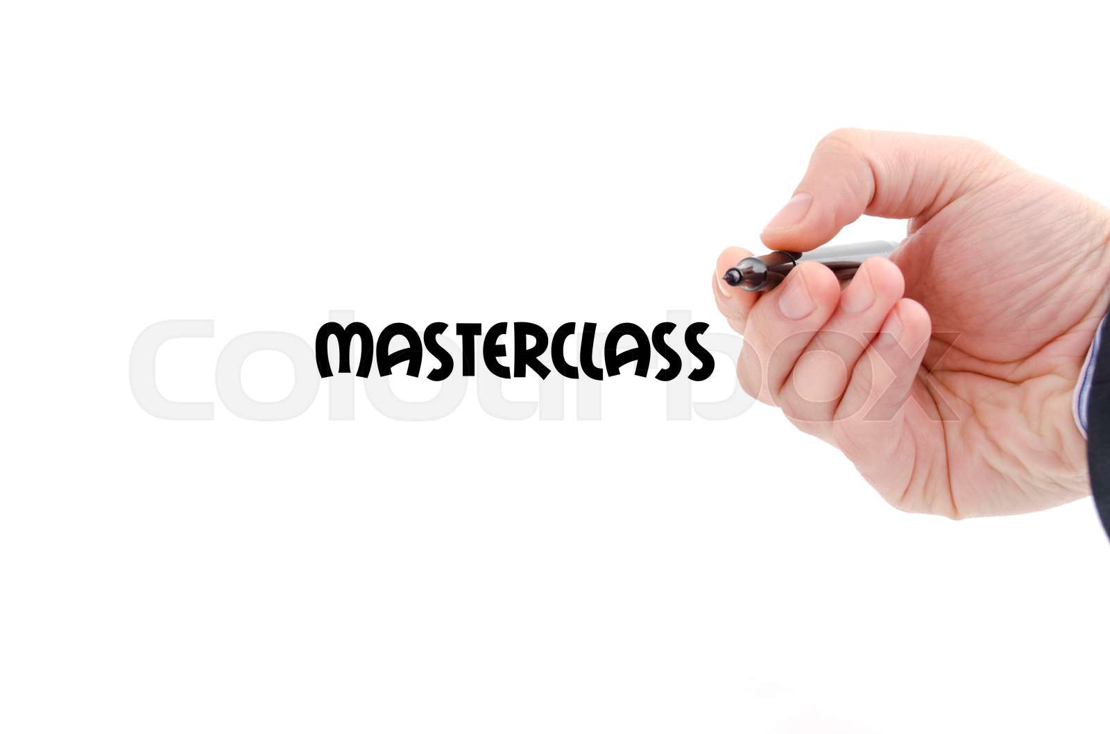 Masterclass text concept | Stock image | Colourbox