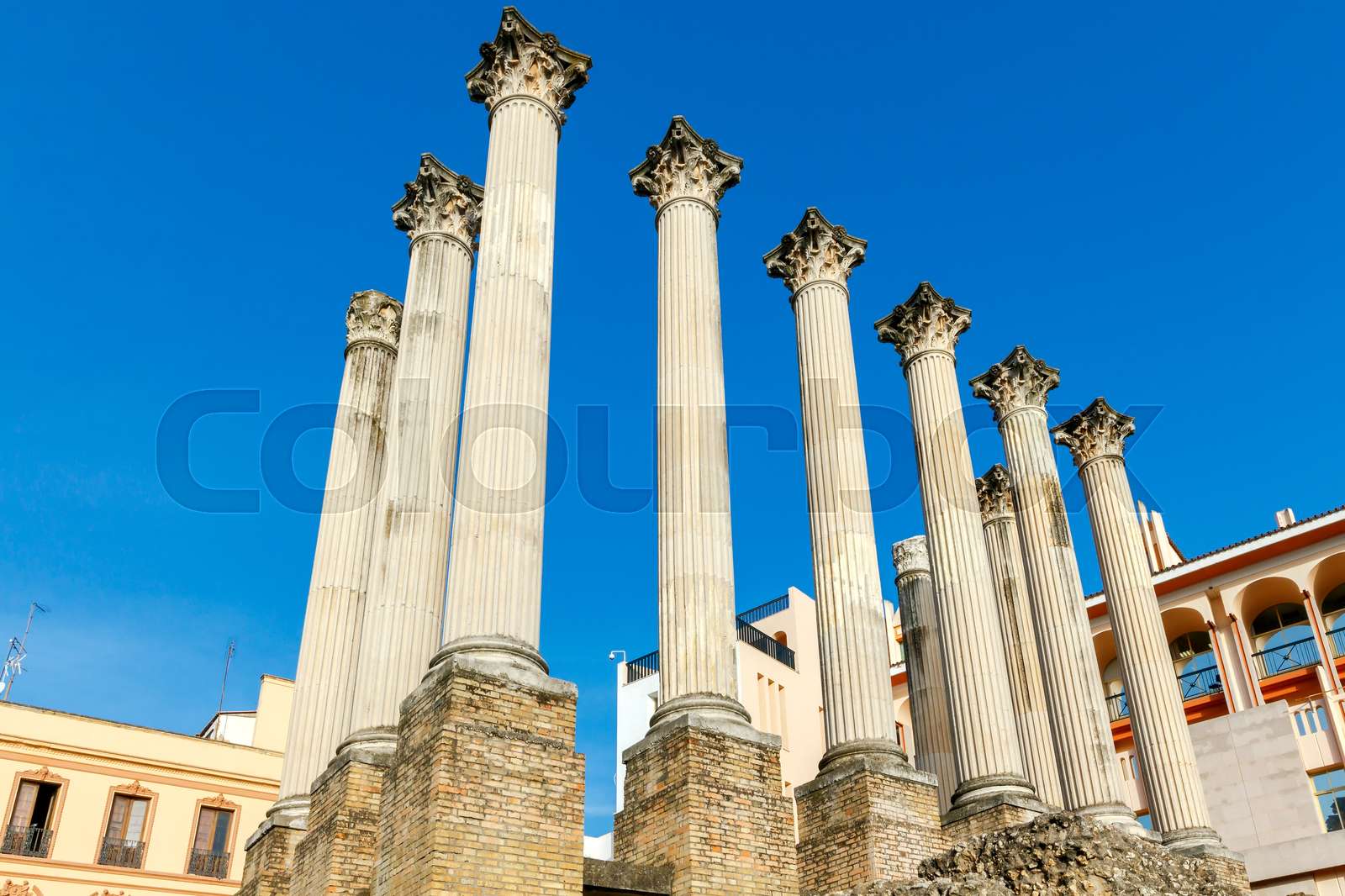 Cordoba. The old Roman columns. | Stock image | Colourbox