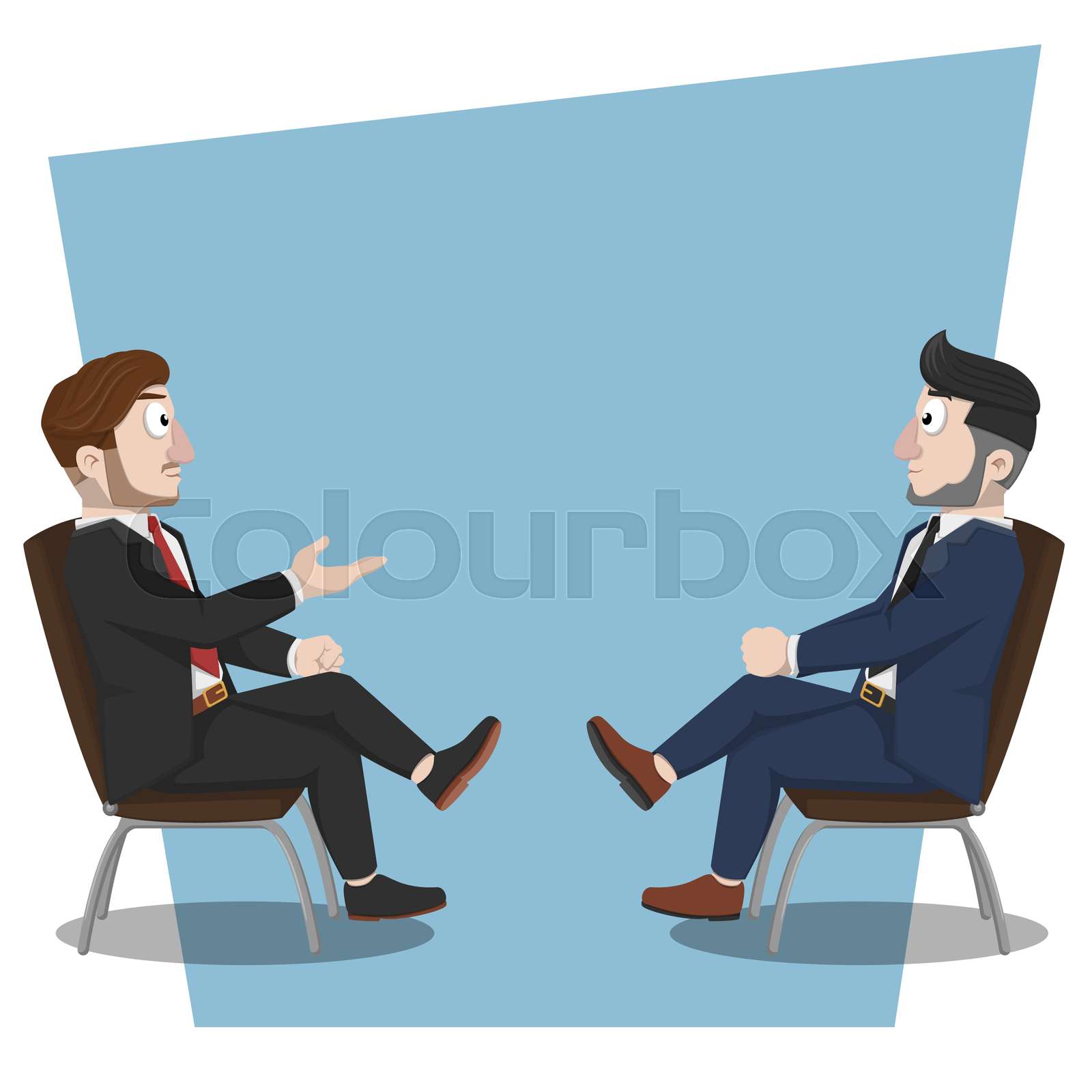 Business man discussion | Stock vector | Colourbox