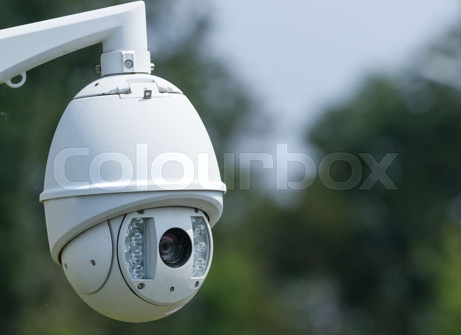 CCTV camera round | Stock image | Colourbox