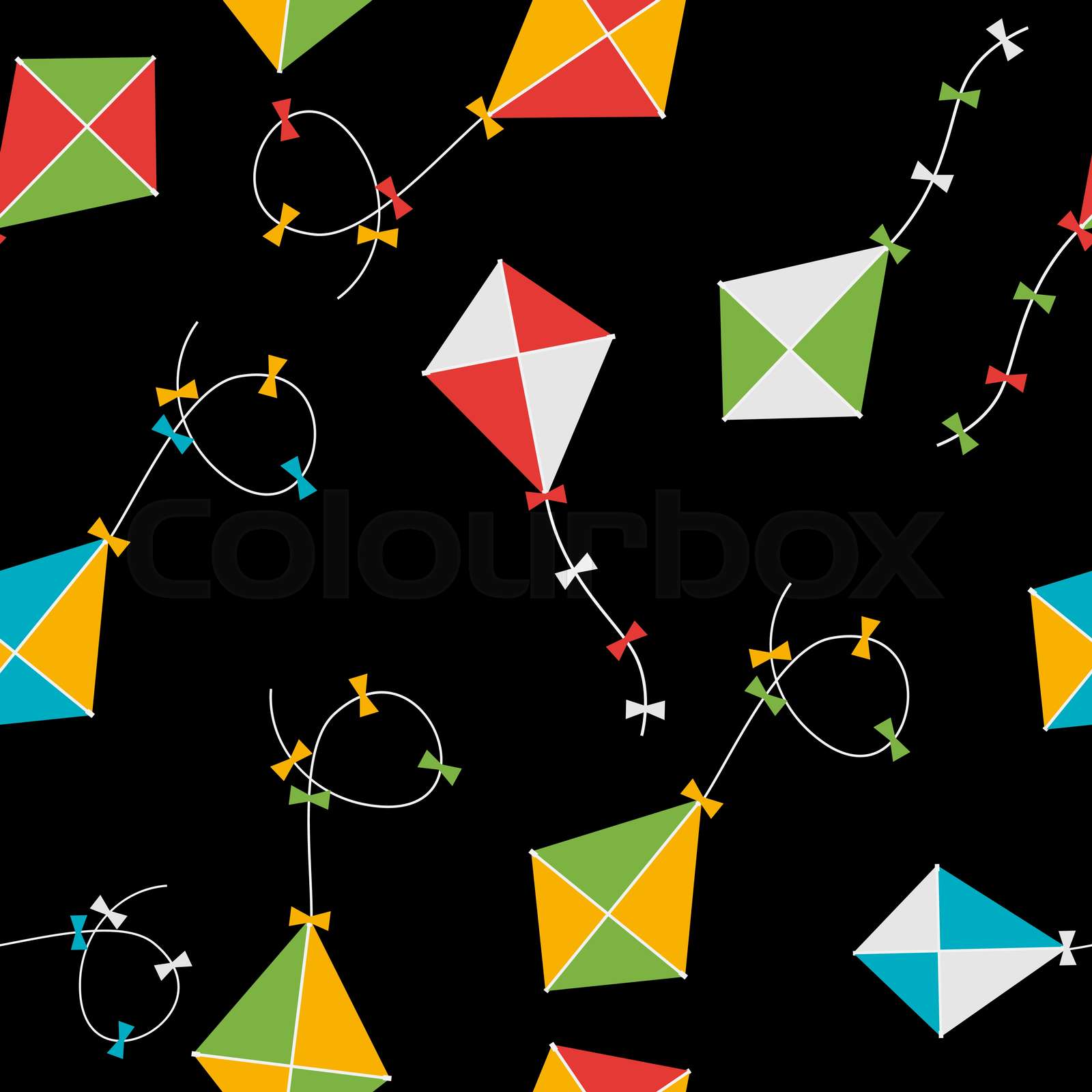 Kite Seamless Pattern Background Vector Illustration | Stock vector ...