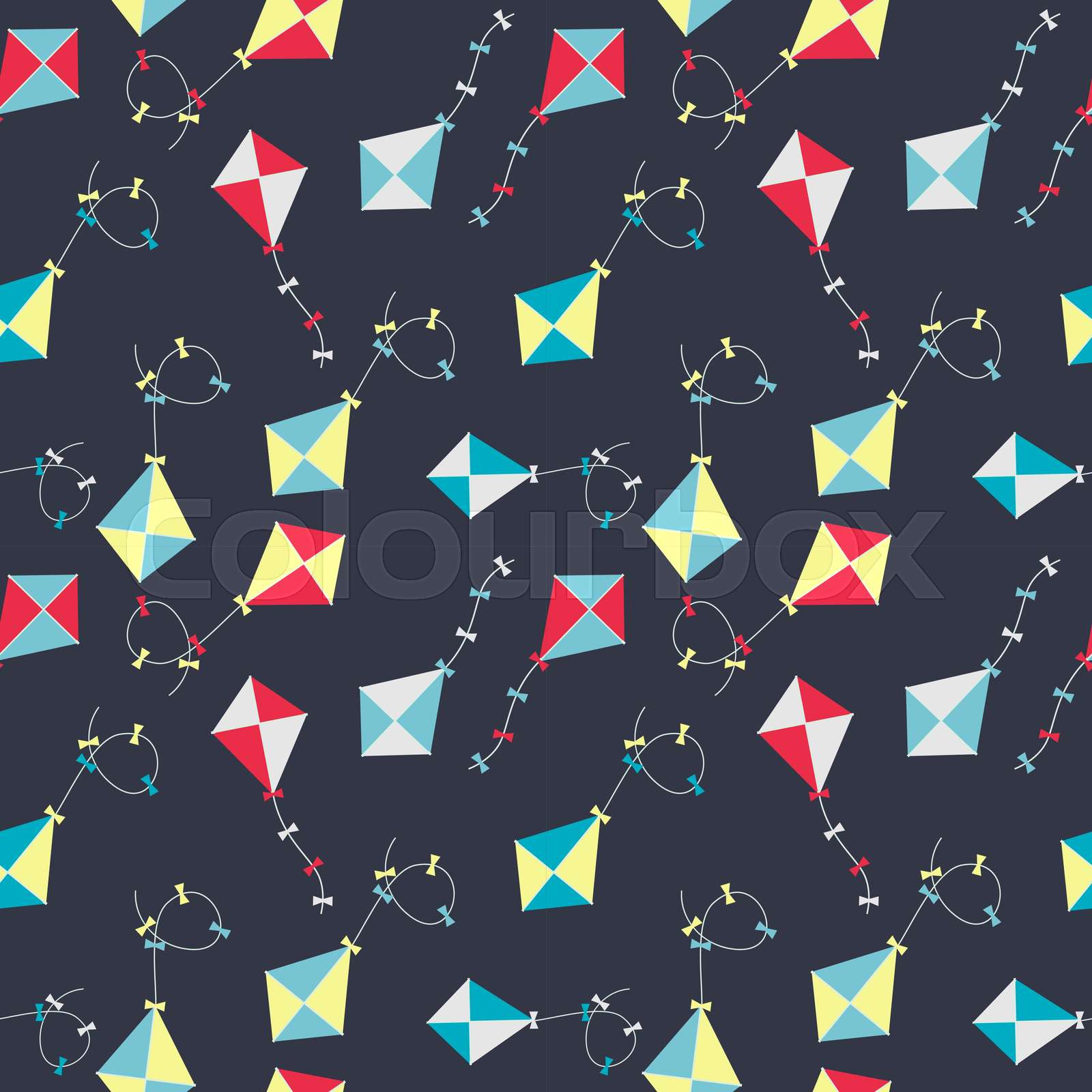 Kite Seamless Pattern Background Vector Illustration | Stock vector ...