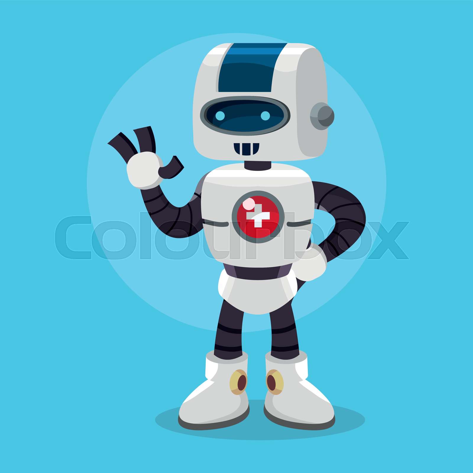 health robot illustration design | Stock vector | Colourbox
