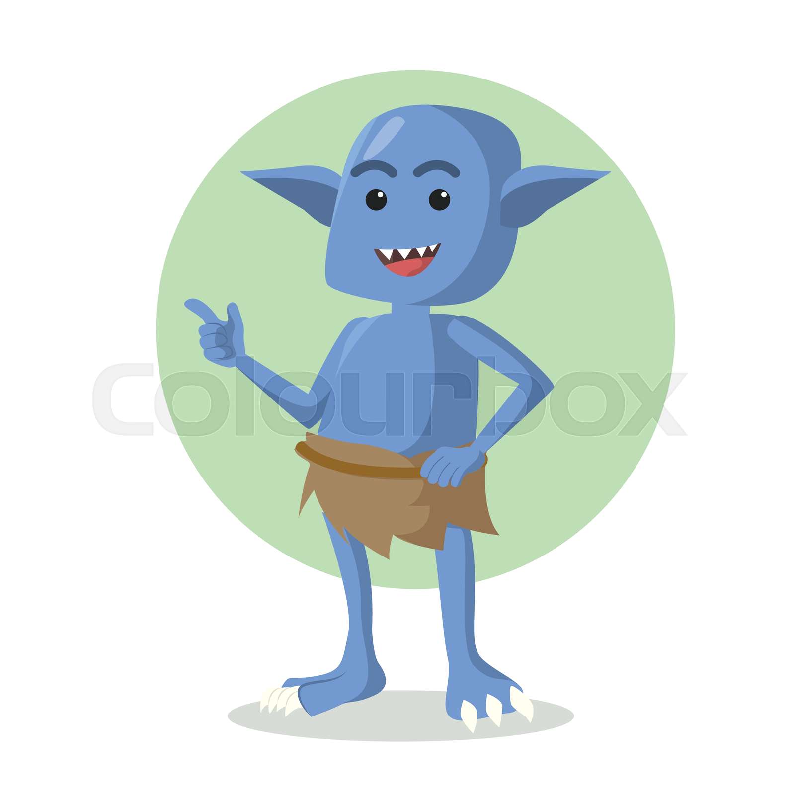 blue monster character vector illustration design | Stock vector ...