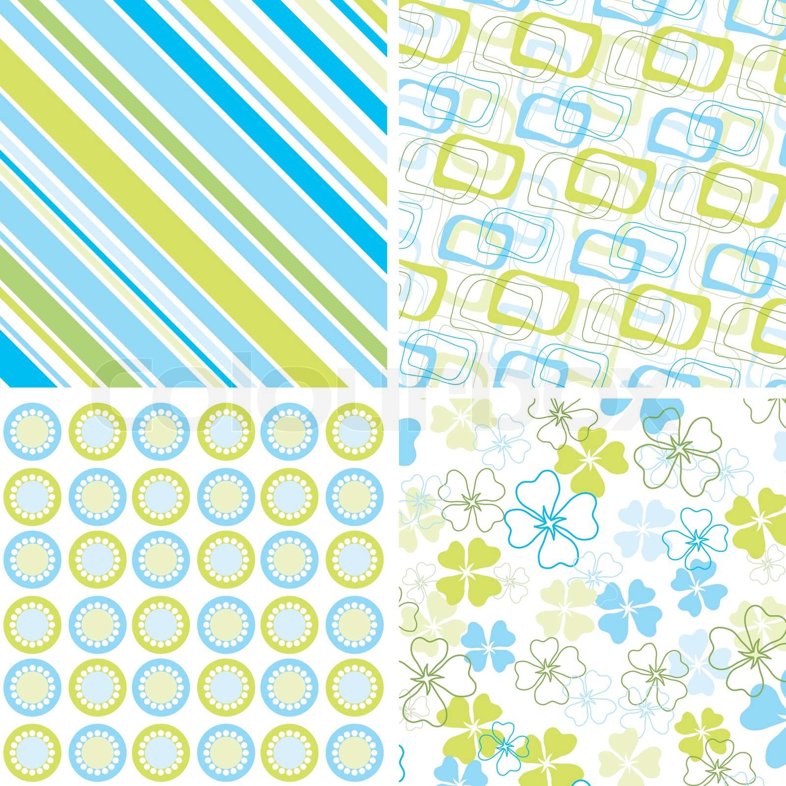 Scrapbook patterns for design, vector illustration | Stock vector ...