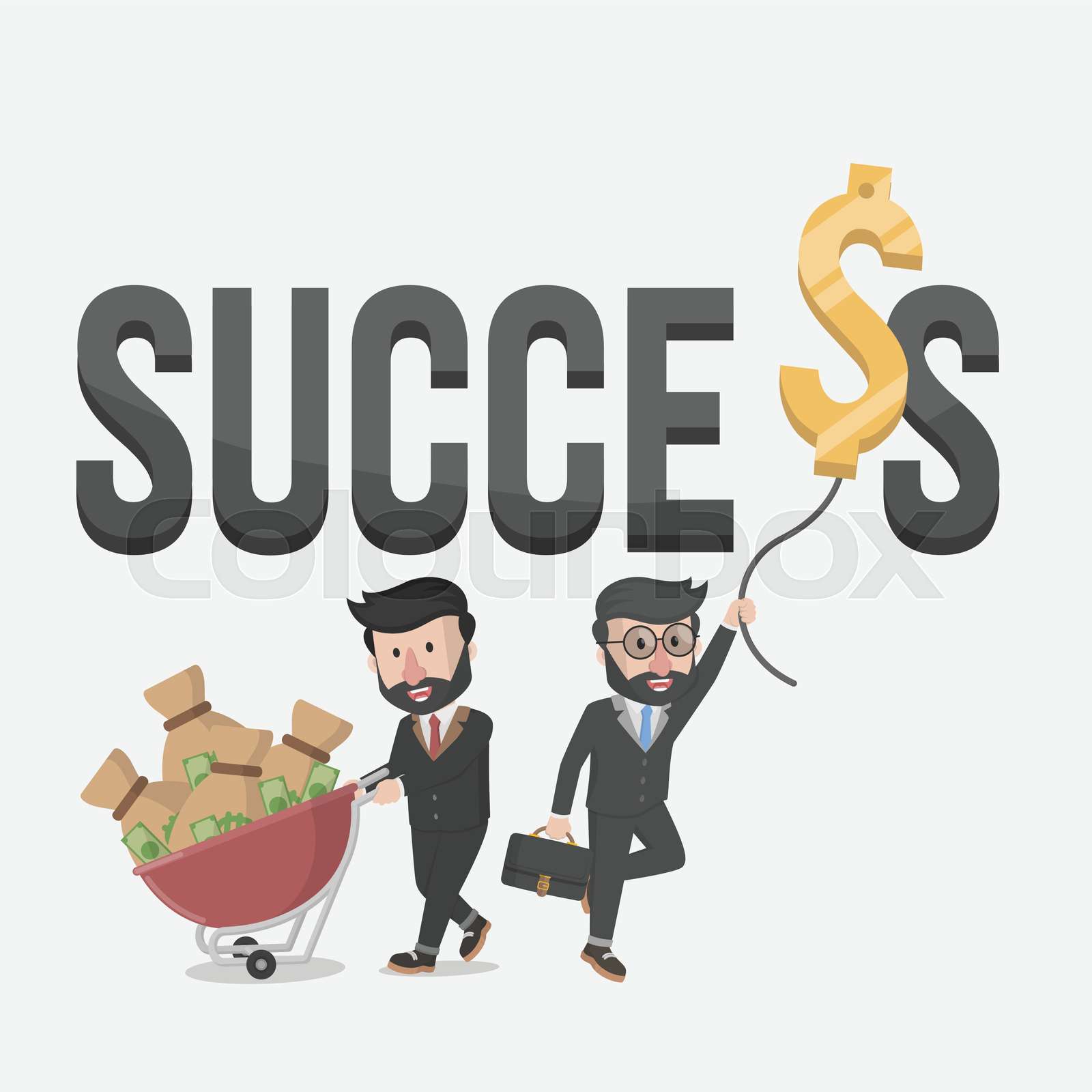 success business illustration concept | Stock vector | Colourbox