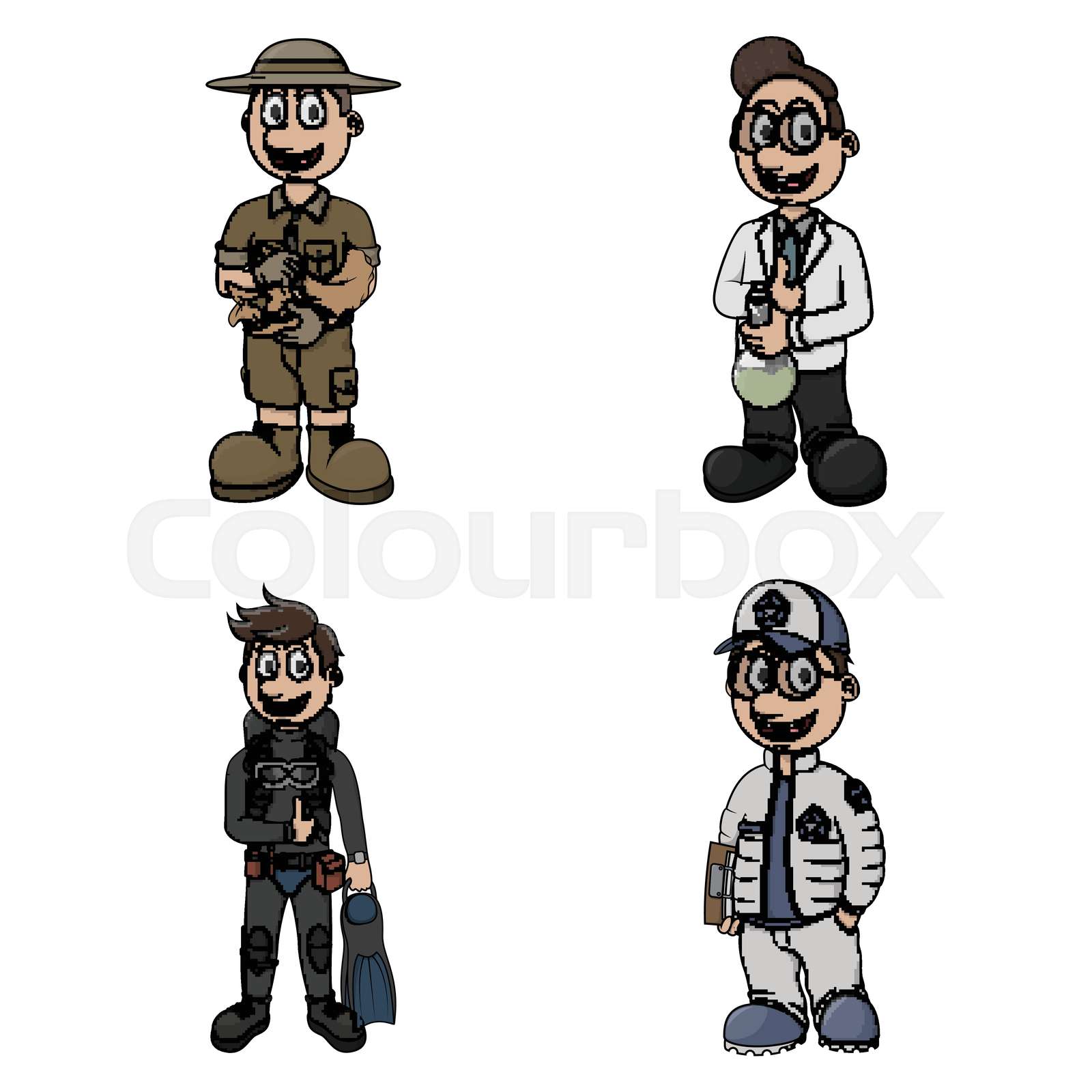 profession illustration design collection | Stock vector | Colourbox