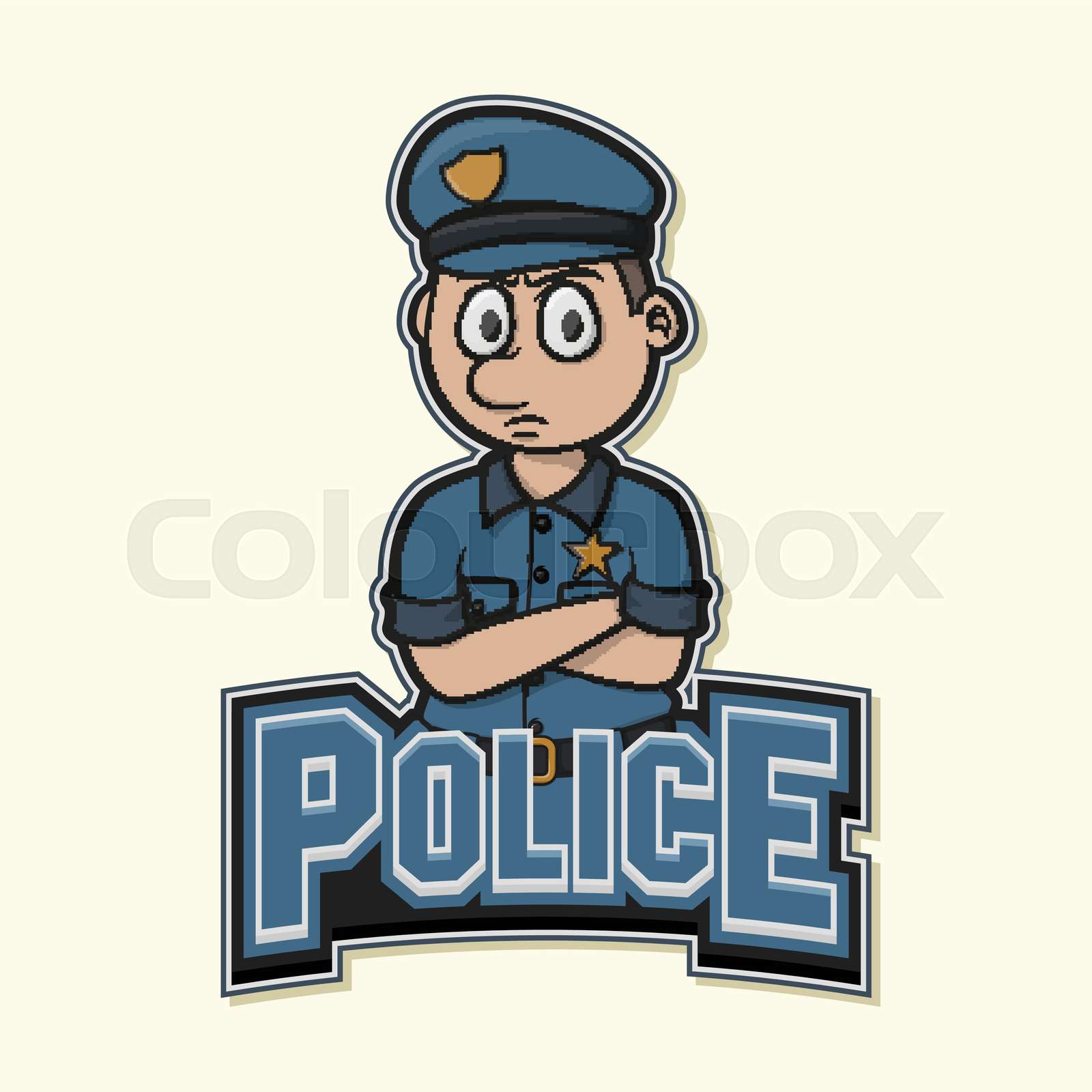 police logo illustration design | Stock vector | Colourbox