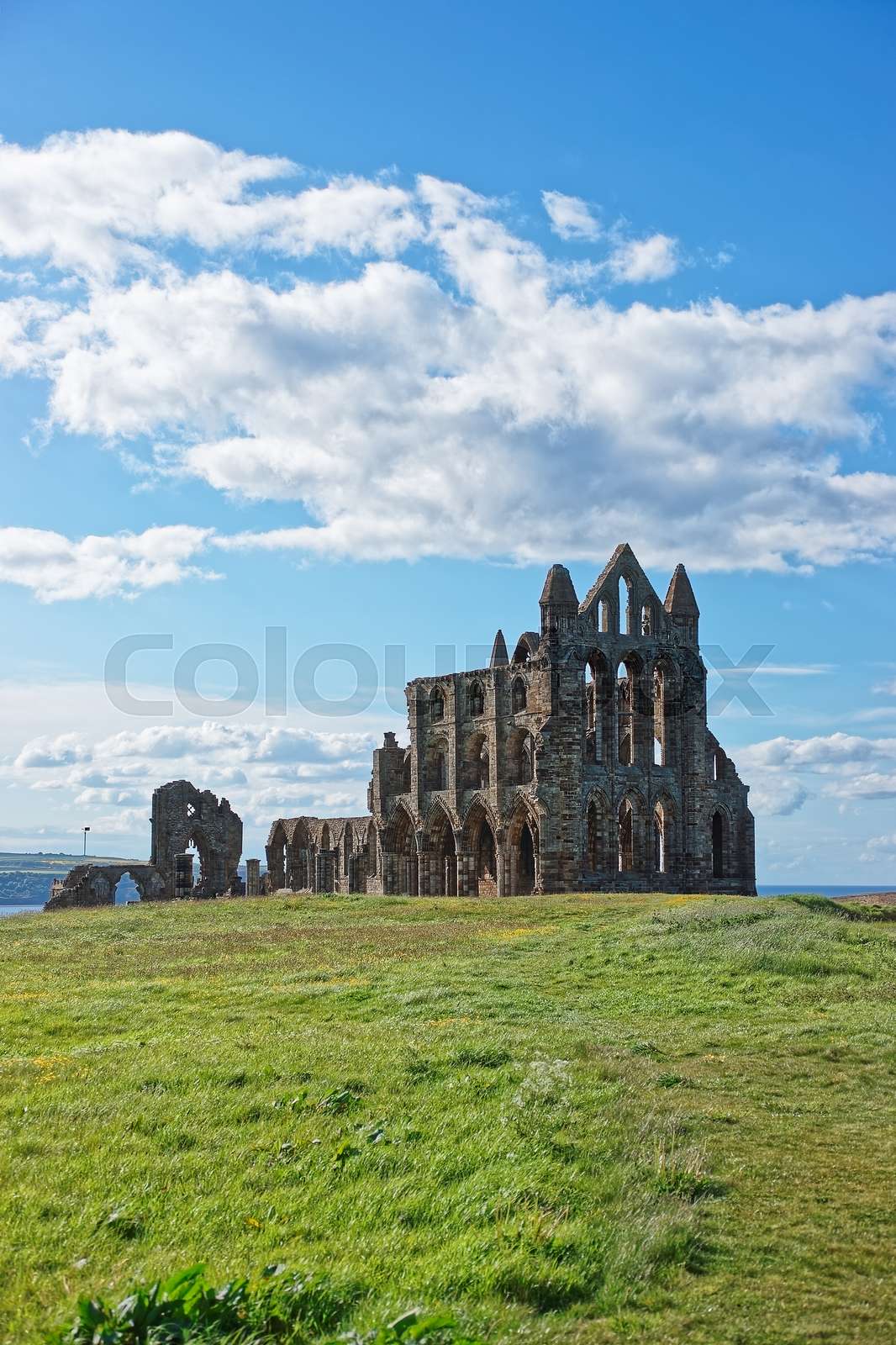 Whitby Abbey of North Yorkshire in the UK | Stock image | Colourbox