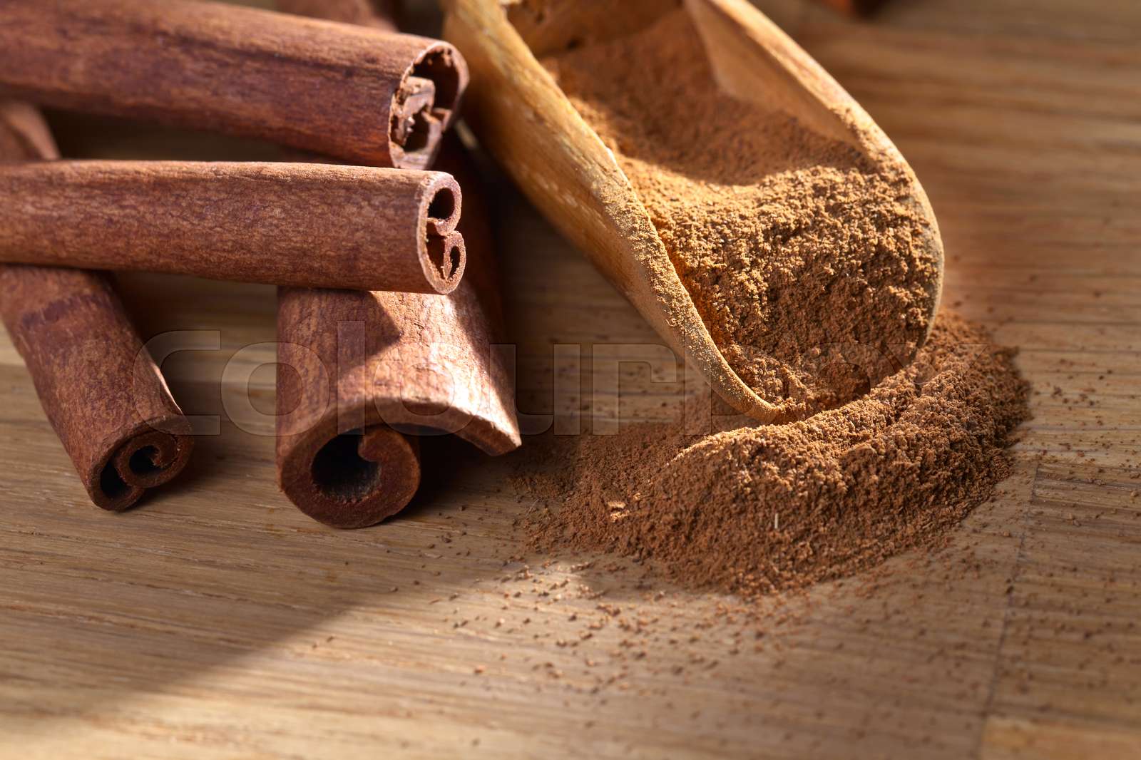 cinnamon sticks and powder | Stock image | Colourbox