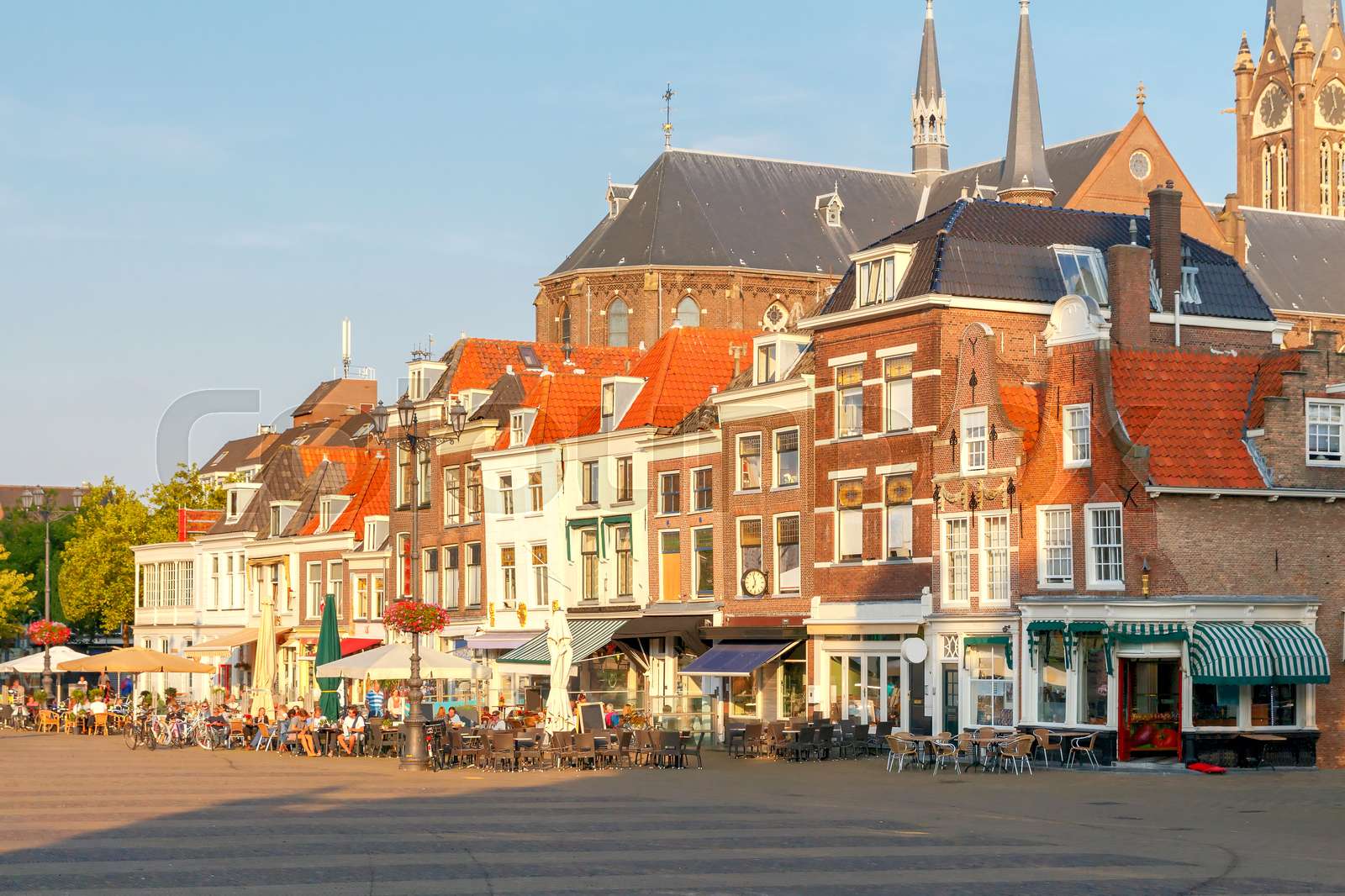 Delft. Market Square. | Stock image | Colourbox