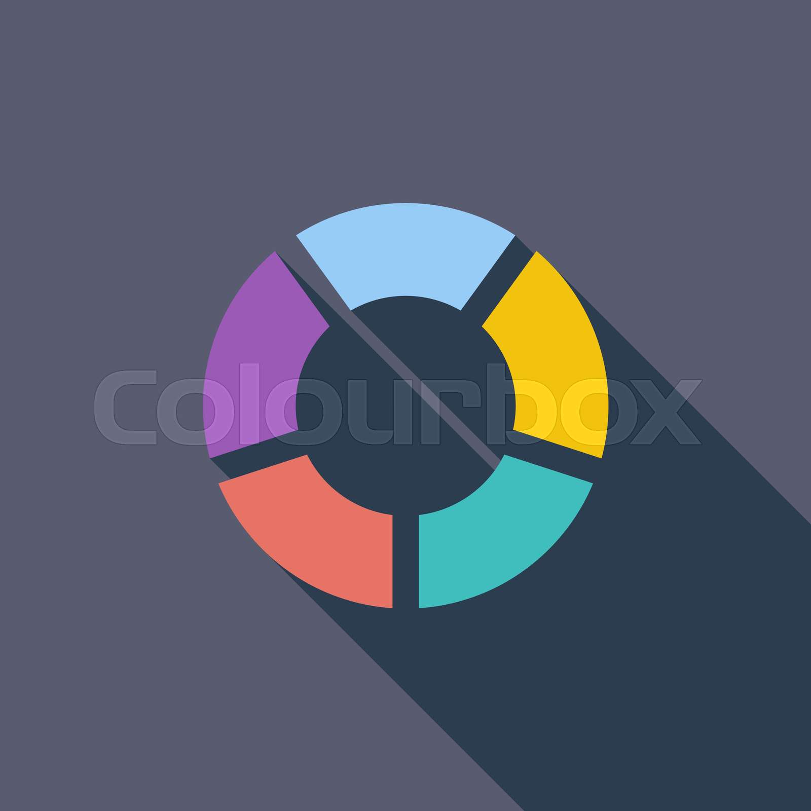 Round graph circular | Stock vector | Colourbox