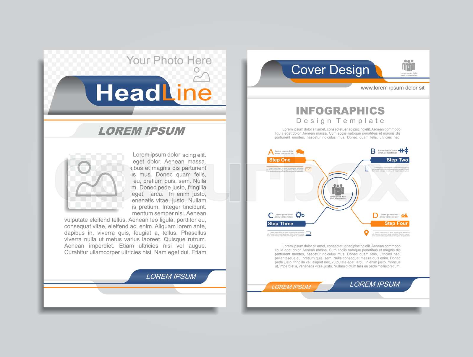 overskrift, design, annonce | Stock vektor | Colourbox