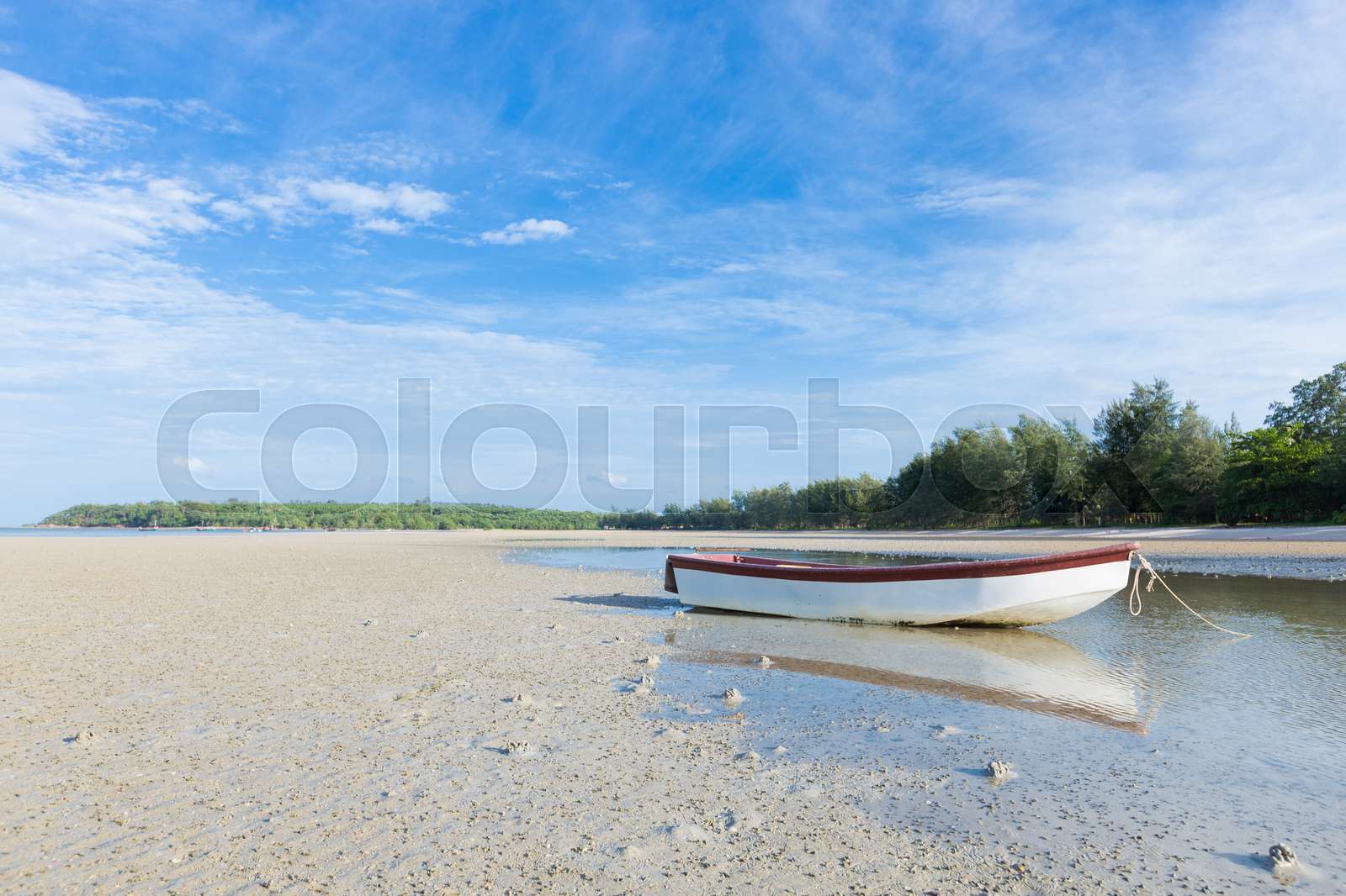 small boat on the beach | Stock image | Colourbox