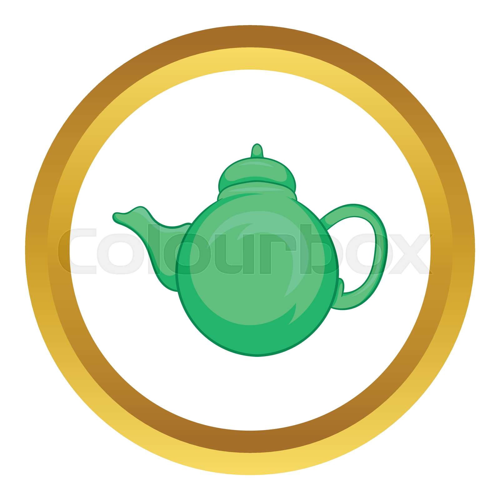 cartoon, teekanne, icon | Stock-Vektor | Colourbox