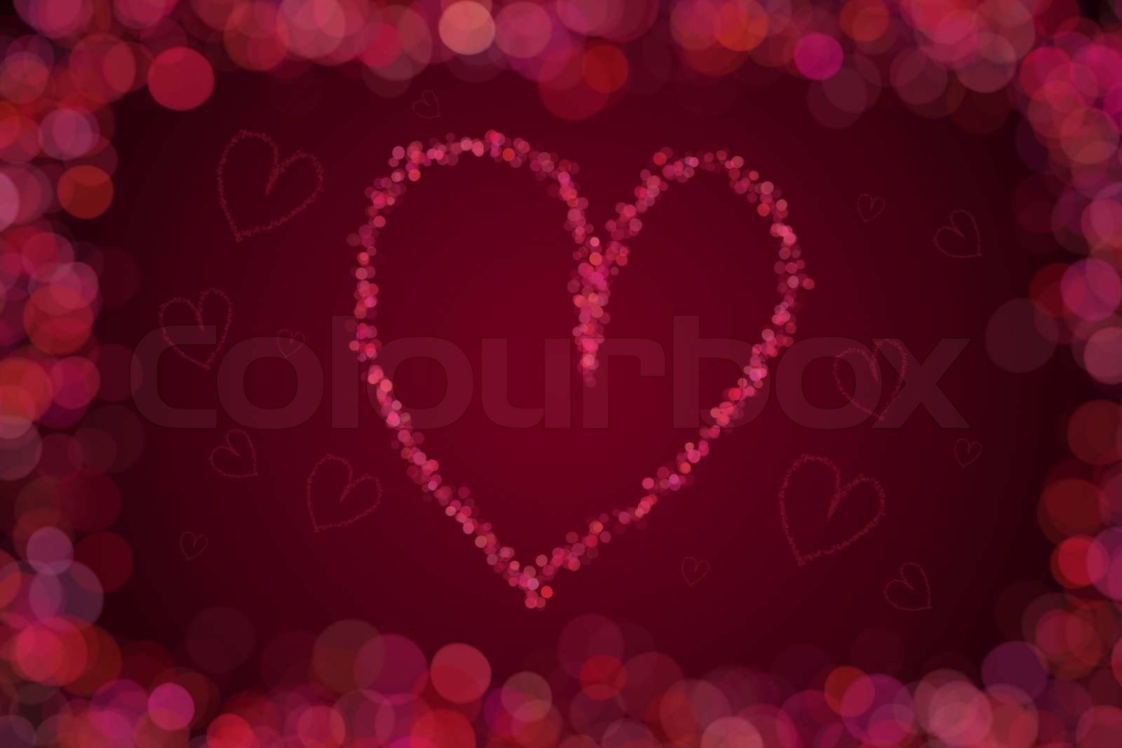 Hjerte på lilla baggrund | Stock foto | Colourbox