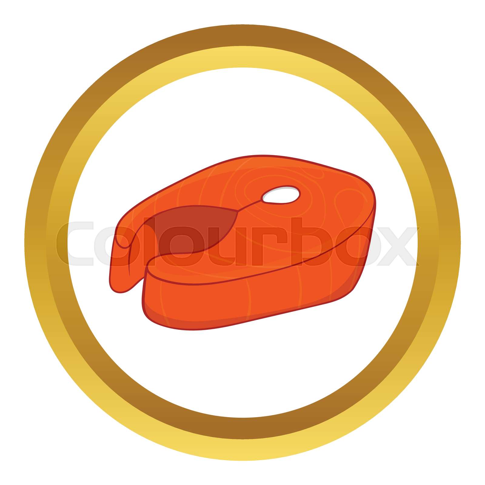 cartoon, fisch, filet | Stock-Vektor | Colourbox