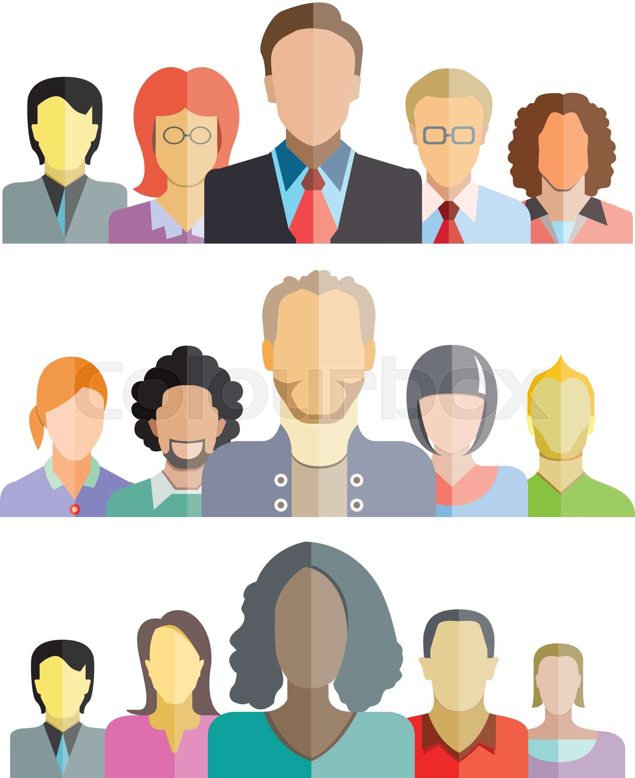 group of people, community | Stock vector | Colourbox