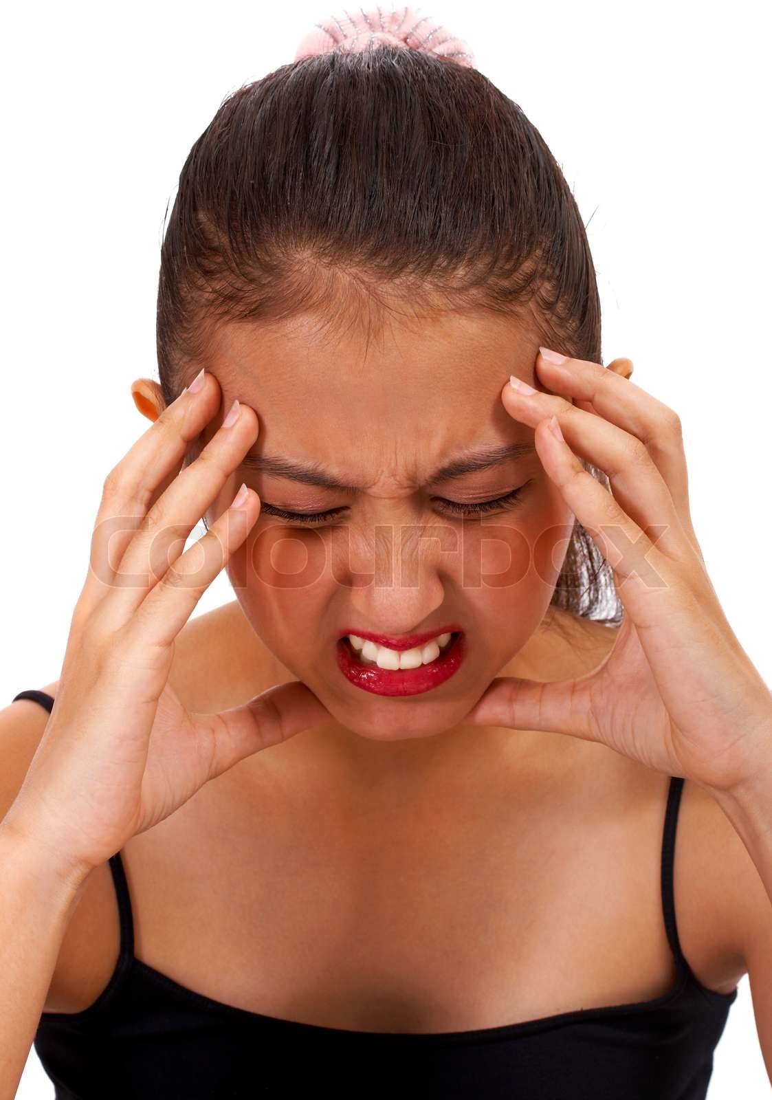 Girl Making A Face Because Angry And Annoyed | Stock image | Colourbox
