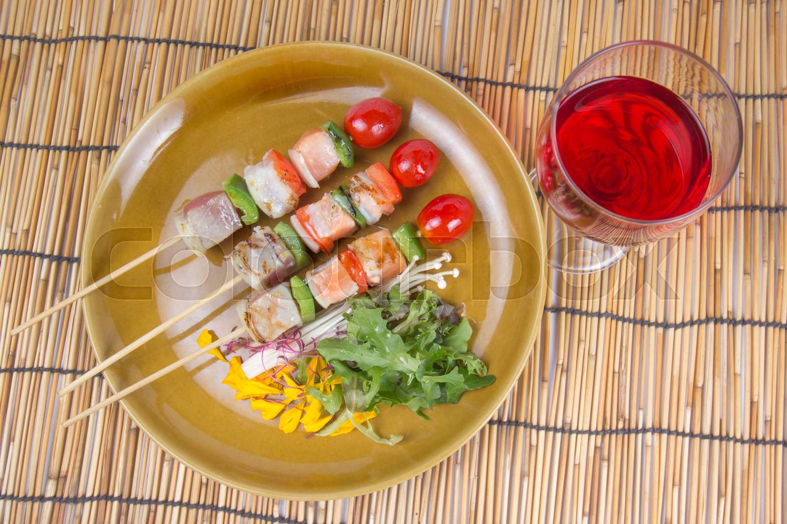 Three Flavored Fish Barbeque | Stock image | Colourbox