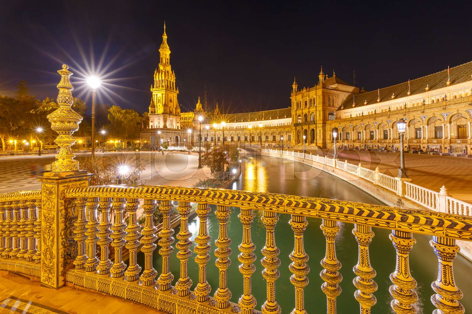 Seville Spain At Night