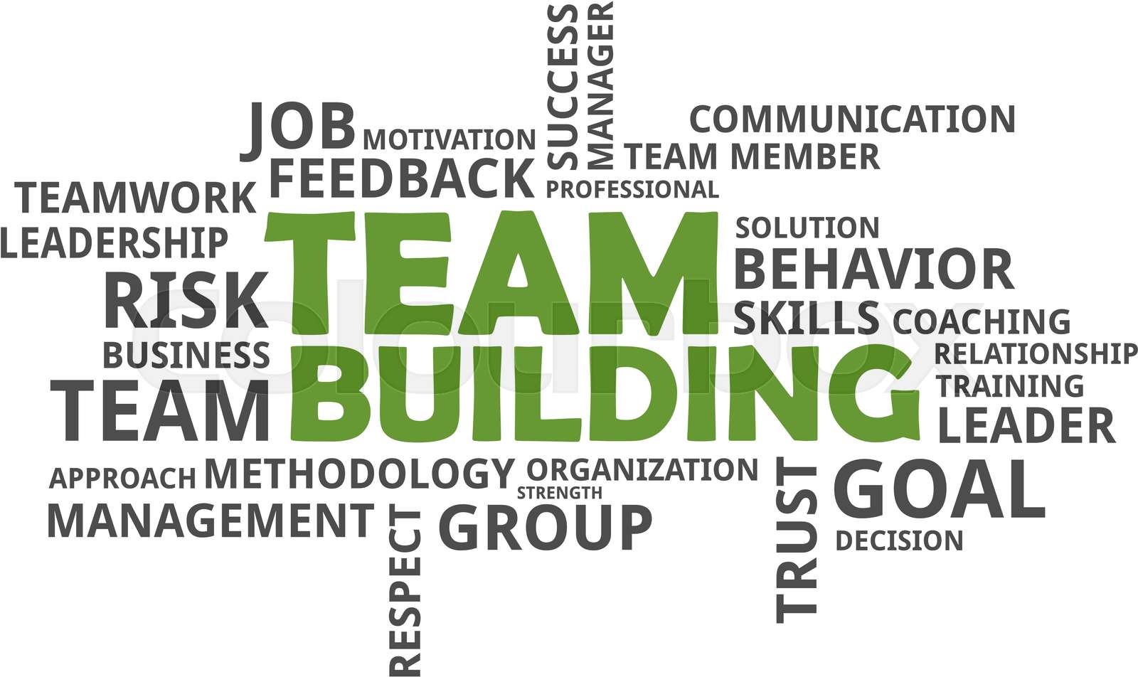 word cloud - team building | Stock vector | Colourbox