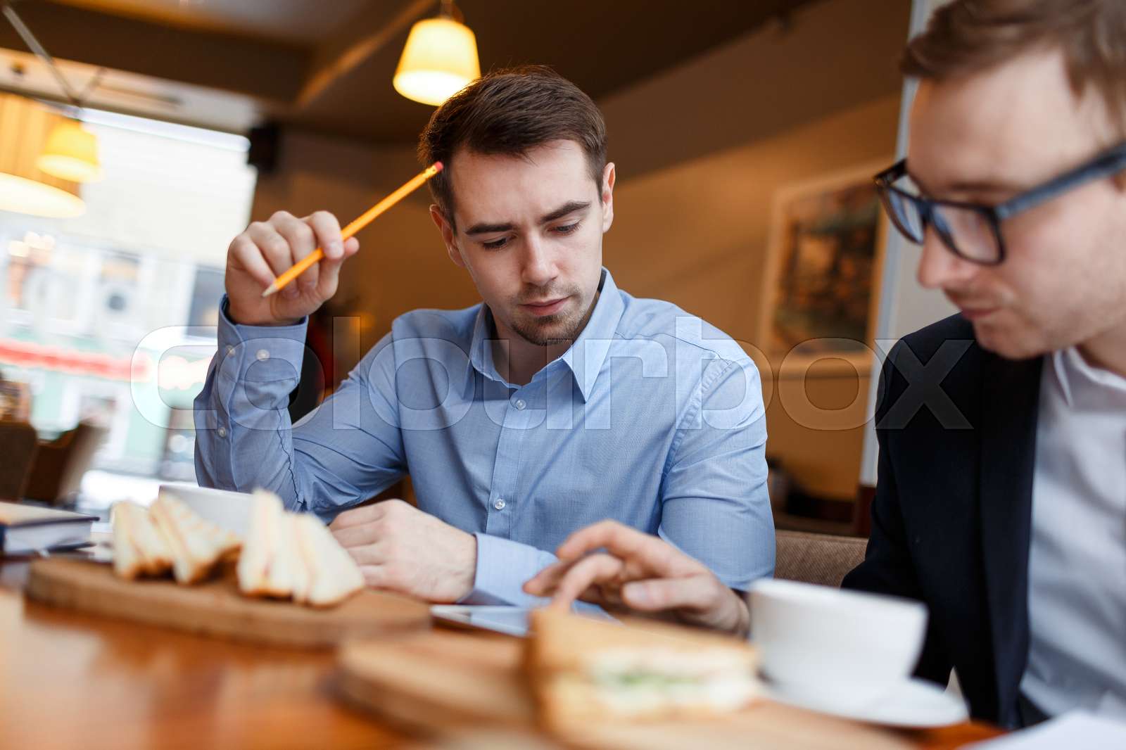 Busy managers | Stock image | Colourbox