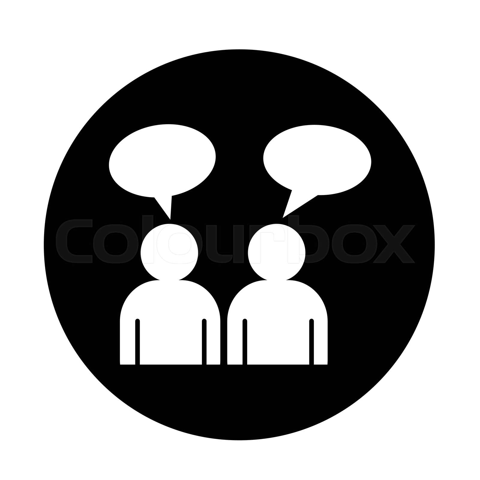 information, icon, sprechen | Stock-Vektor | Colourbox