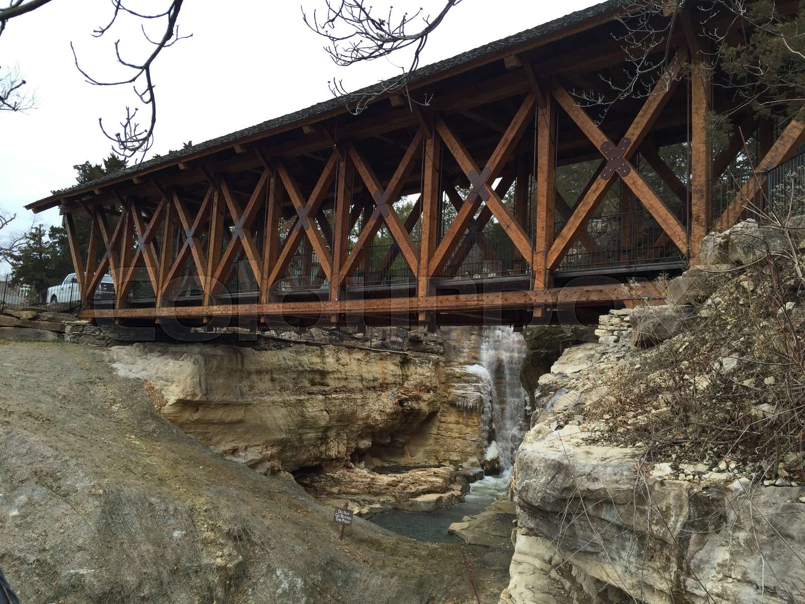 Wooden bridge in Branson, Missouri | Stock image | Colourbox