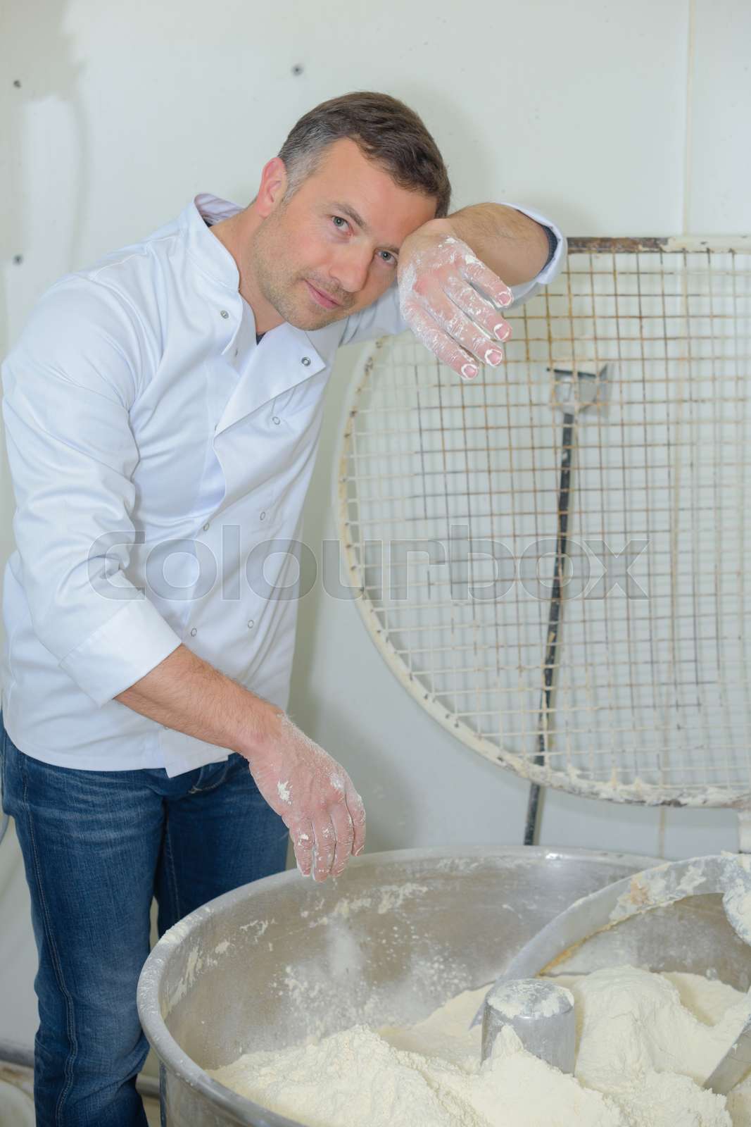 industrial mixer operator | Stock image | Colourbox