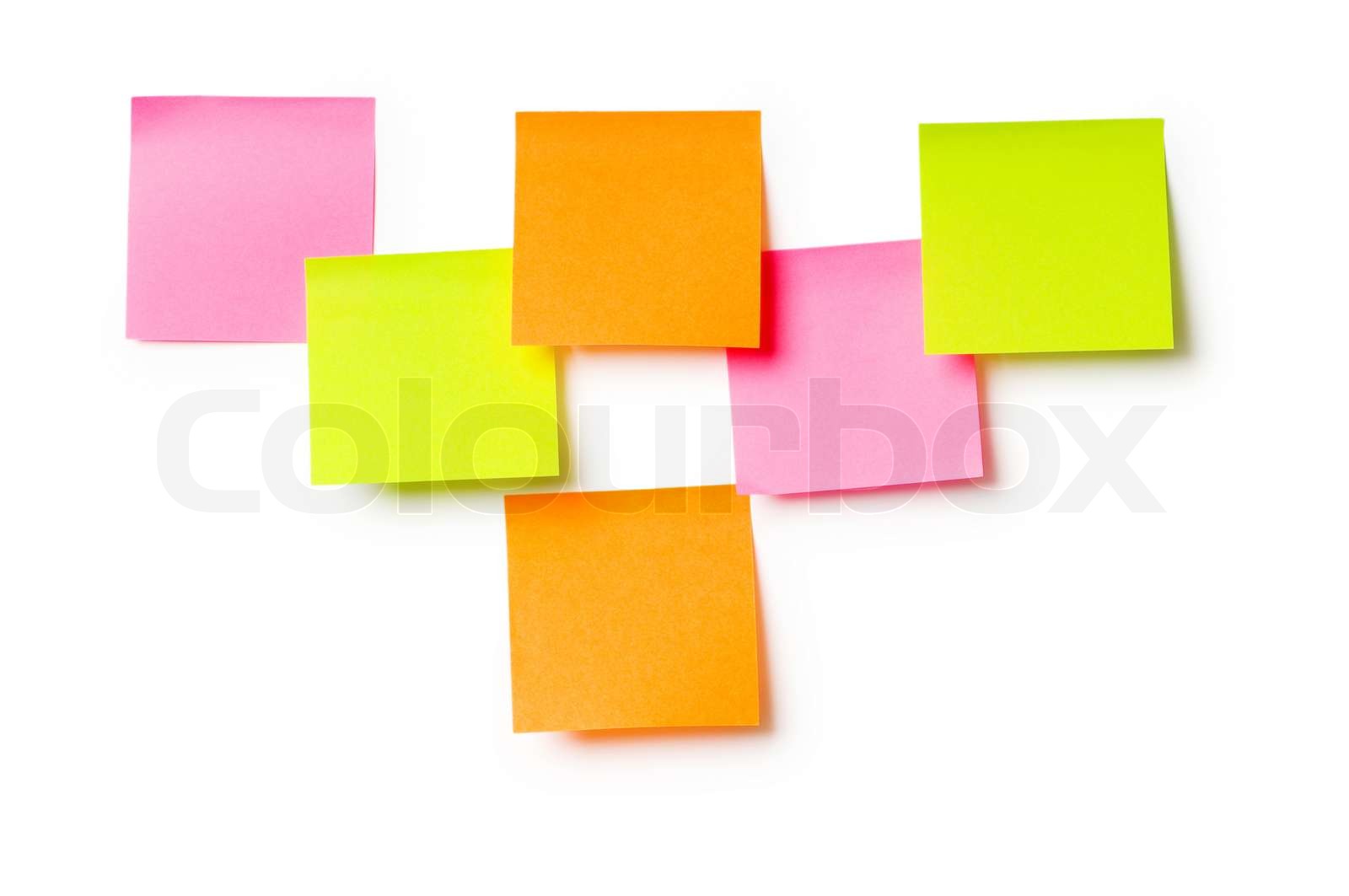 Notizen auf dem weißen Hintergrund isoliert | Stock Bild | Colourbox