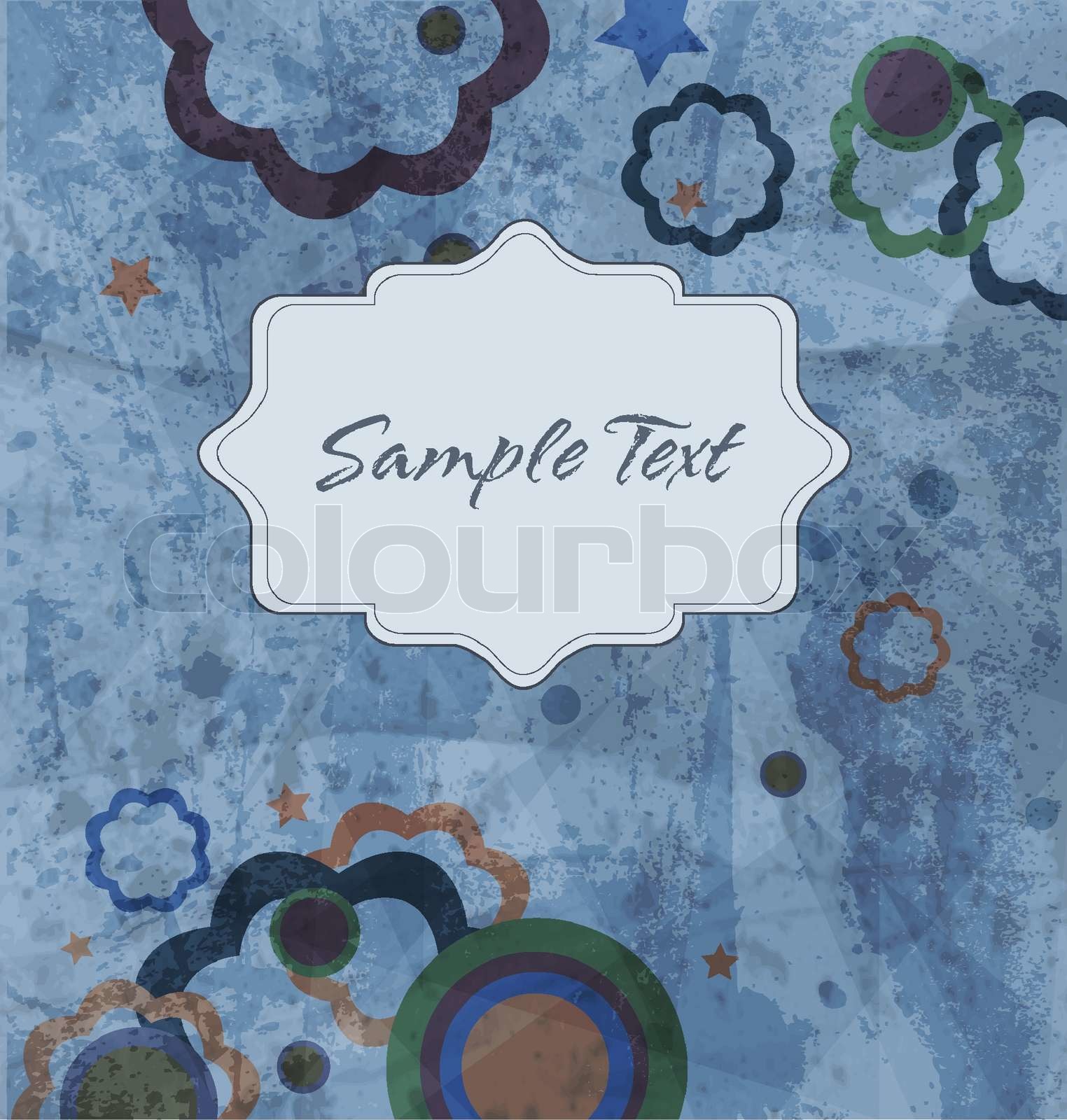 vintage design template | Stock vector | Colourbox