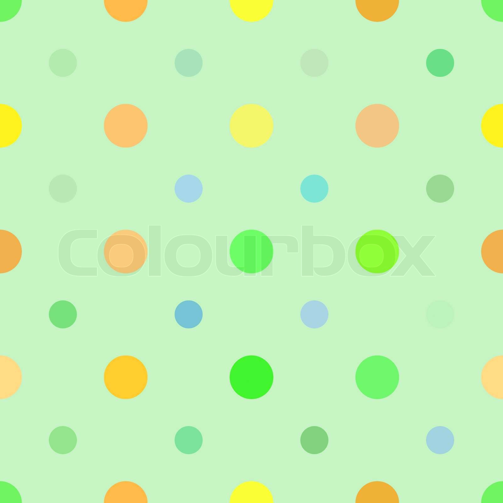 Multi colored dots pattern that tiles seamlessly in any direction ...
