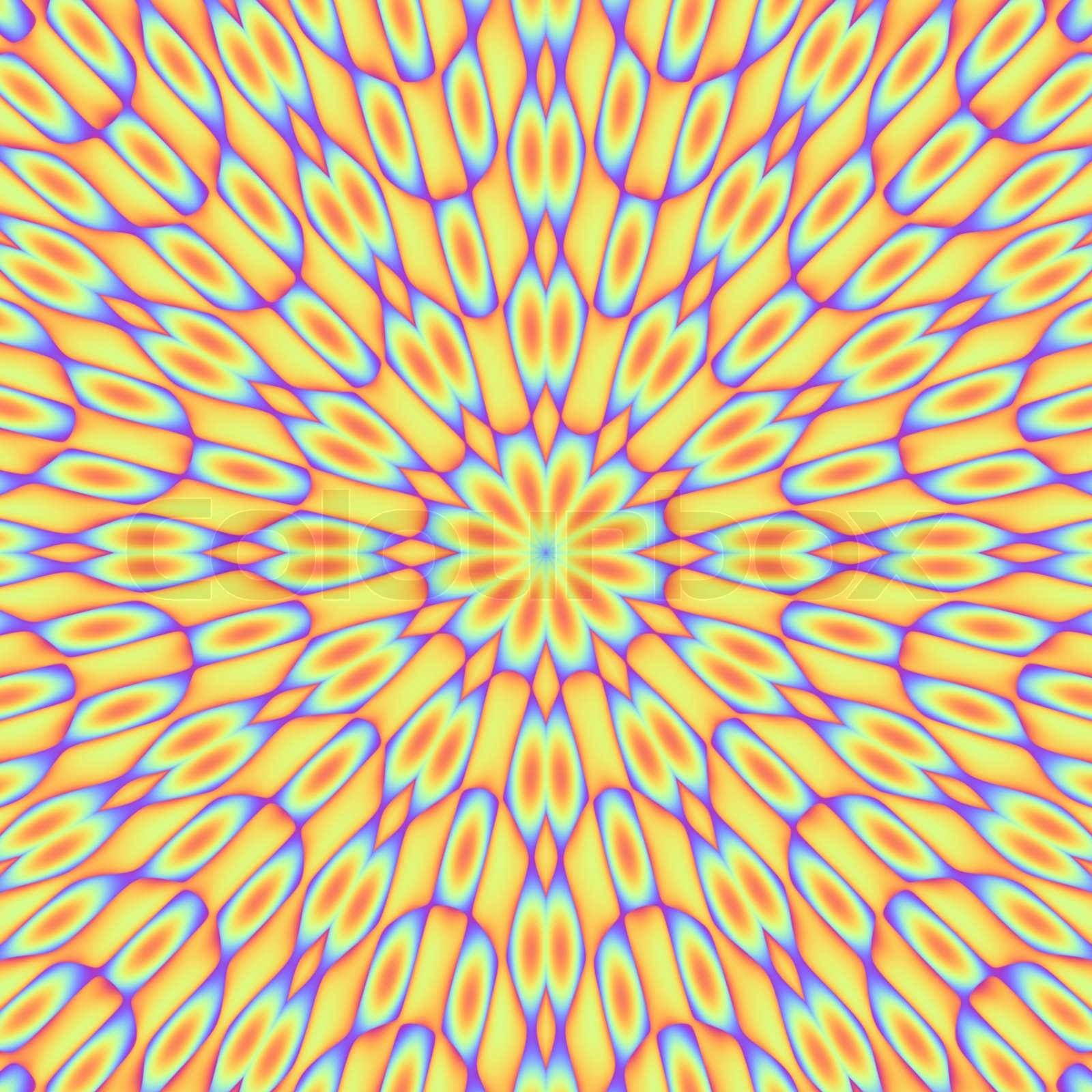 A funky rainbow colored illustration that tiles seamlessly as a pattern ...