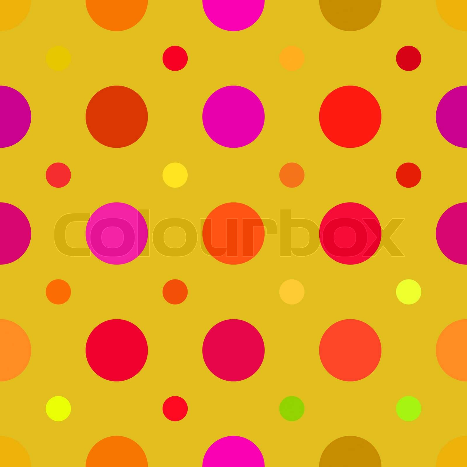 Multi colored dots pattern that tiles seamlessly in any direction ...