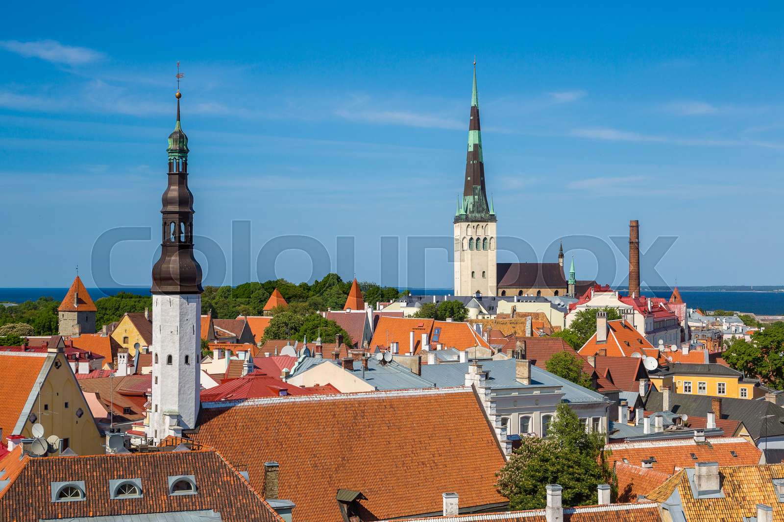 Aerial View of Tallinn | Stock image | Colourbox