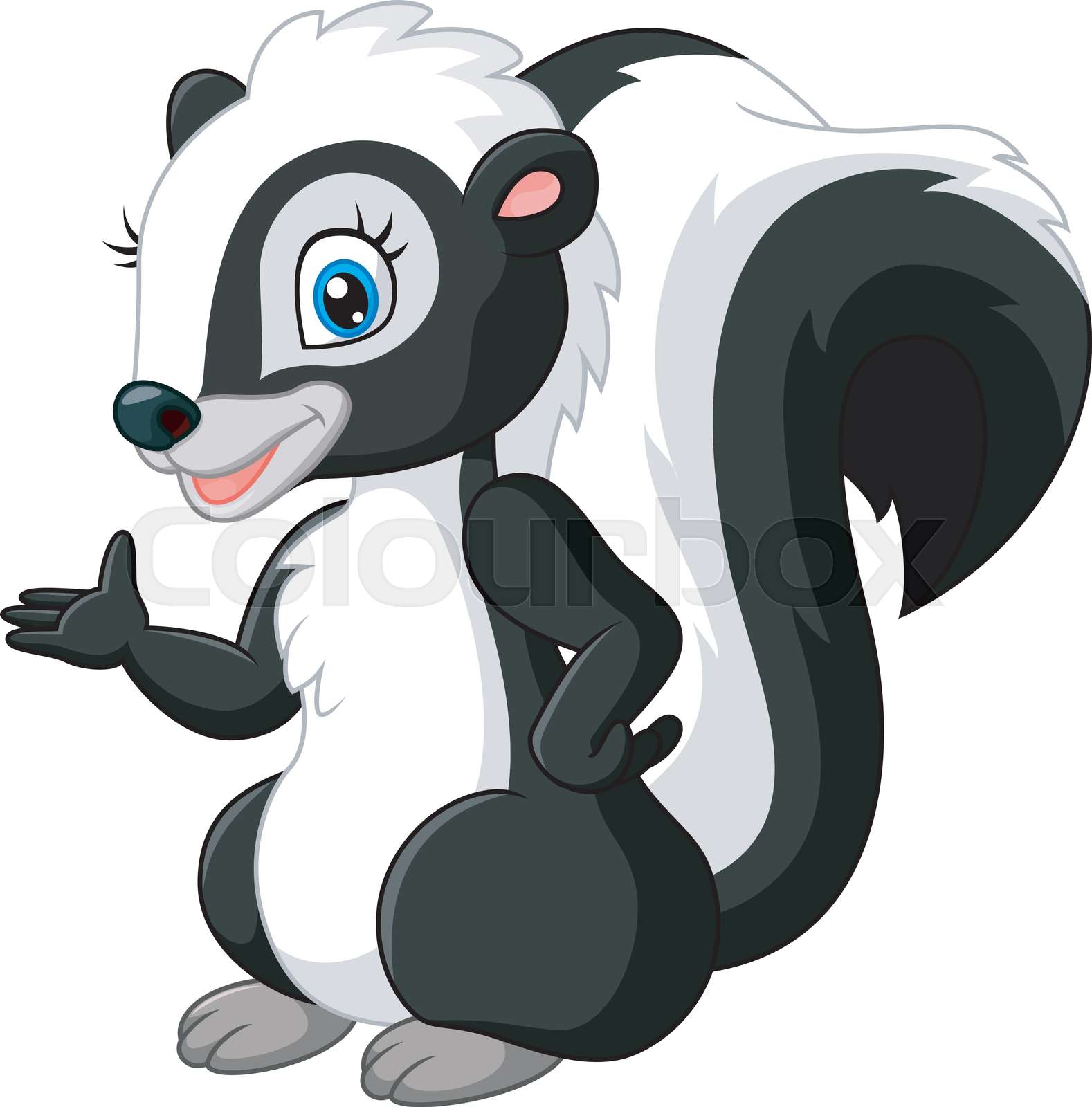 Skunk cartoon | Stock vector | Colourbox