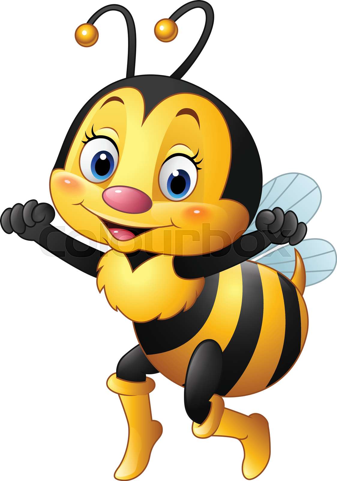 Happy Bee Clip Art