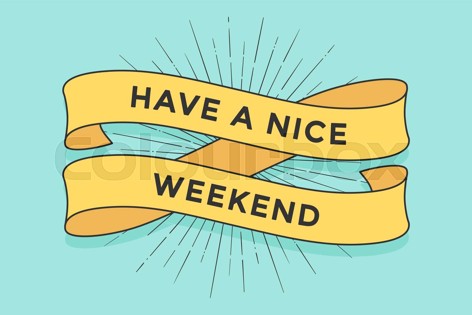 Ribbon with inscription Have a nice Weekend | Stock vector | Colourbox